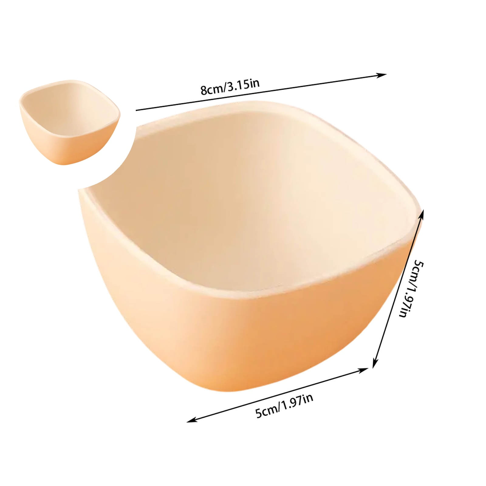WNFJR Small Dessert Bowls, Stacked Pinch Bowls, Wheat Straw Mini Prep ...