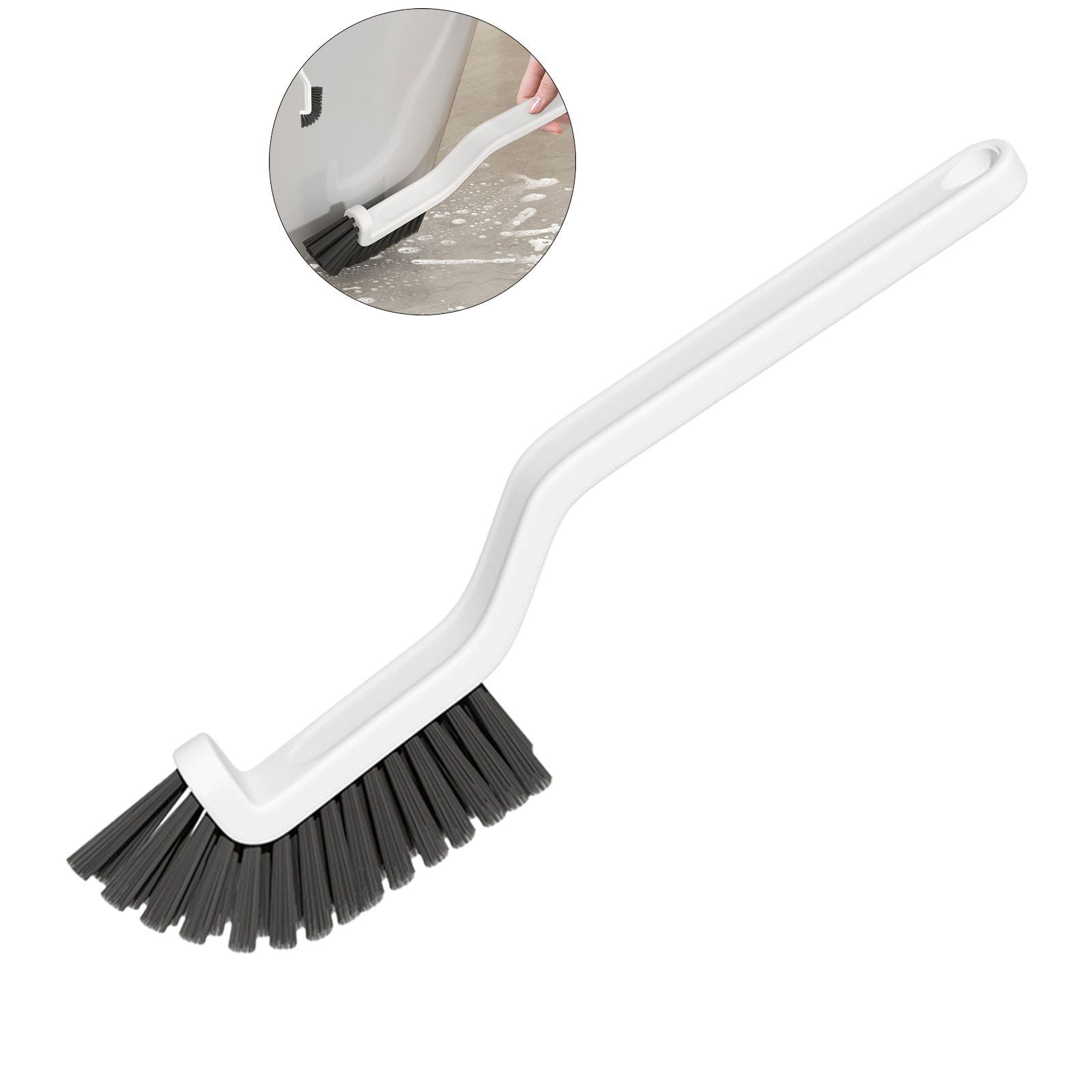 WNFJR Small Scrub Brush, Mini Grout Brush Micro Edge Corner Cleaning Brush for Bottle, Tile ...