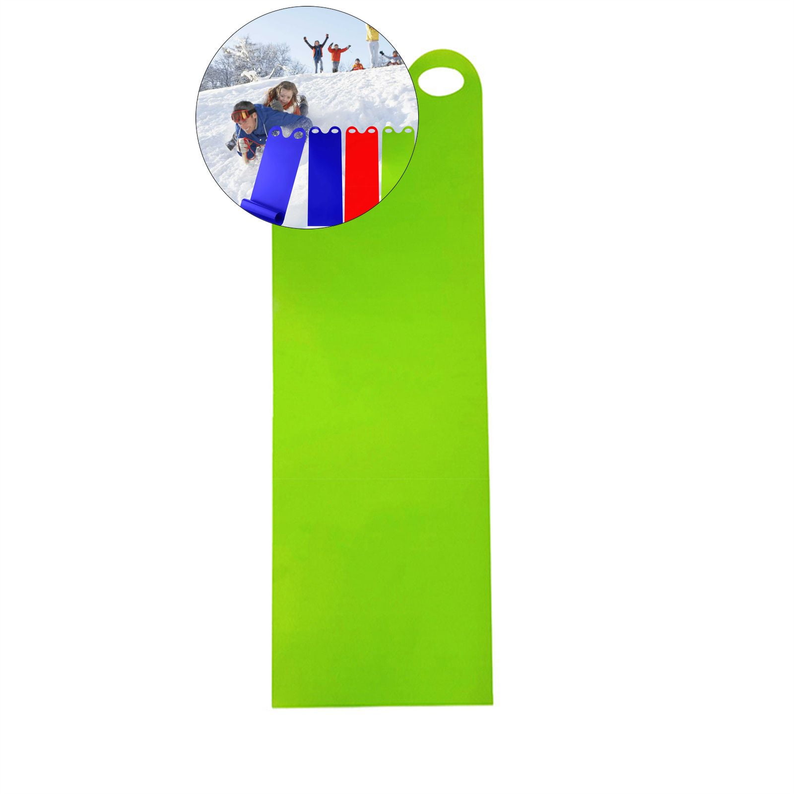 WNFJR Snow Sled for Kids and Adult Roll up Sled Plastic Snowboard Sled ...