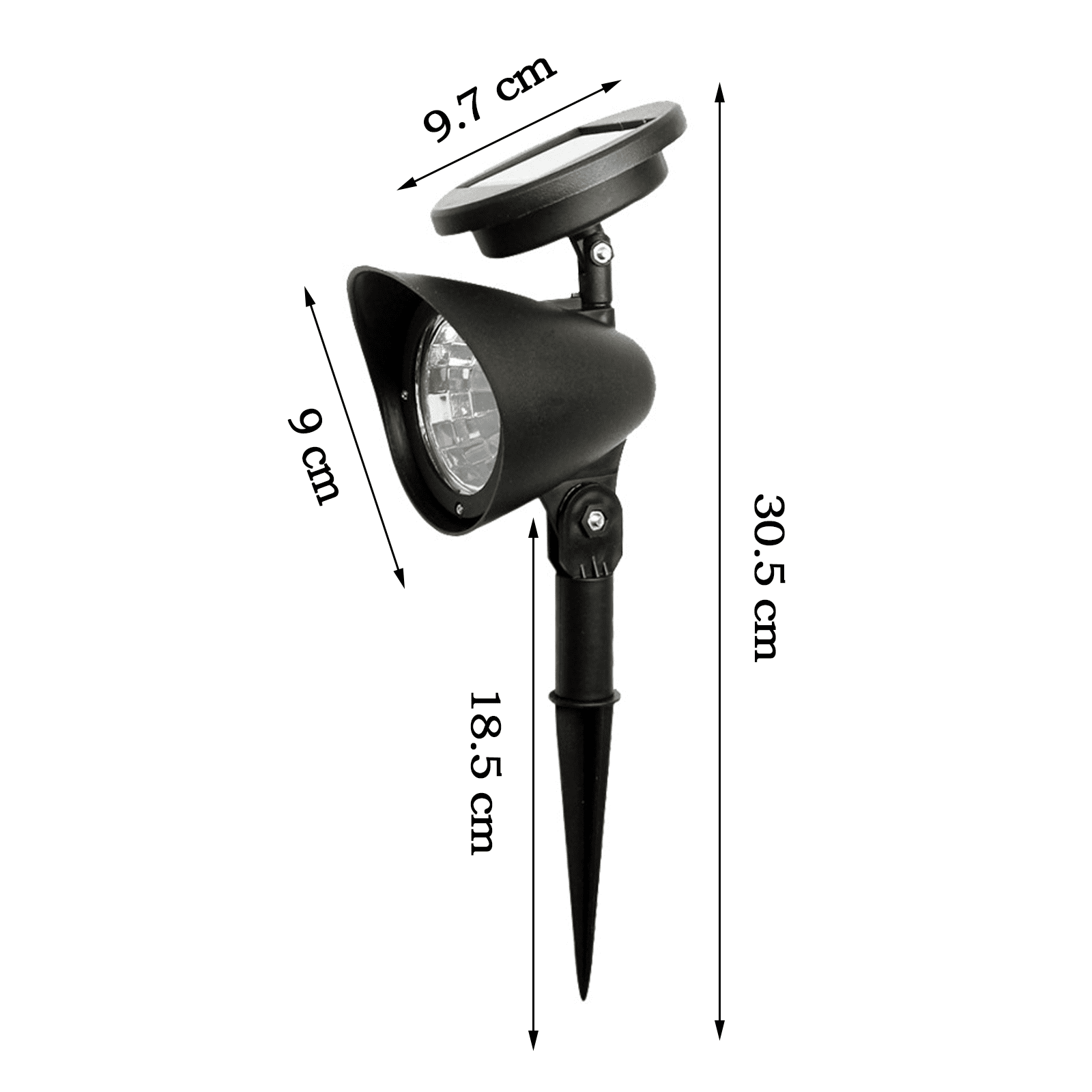 WNFJR Solar Powered Spotlights, Waterproof Outdoor Lighting, Auto Dusk ...