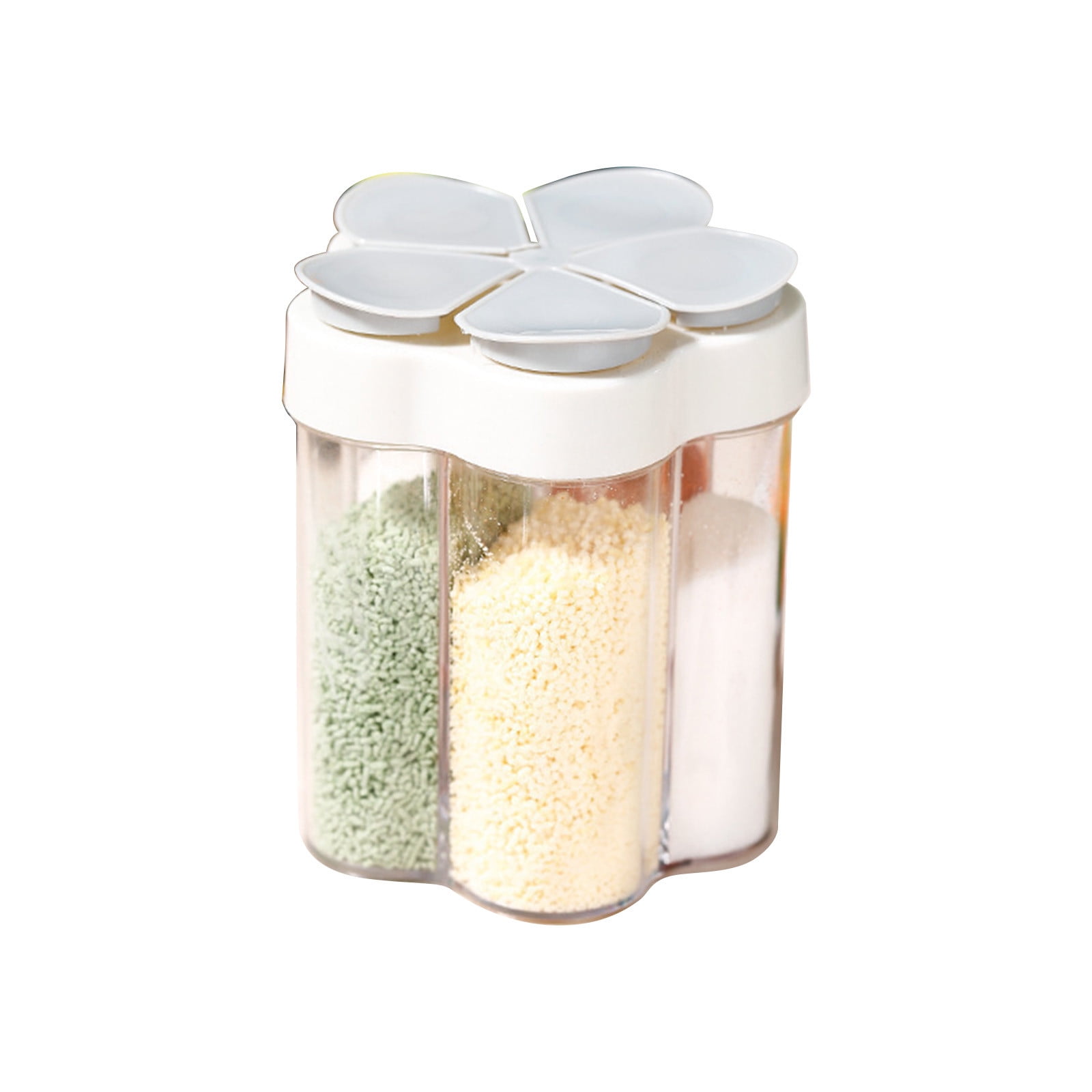 WNFJR Spice Container and Pepper Shaker Set, Transparent Seasoning ...