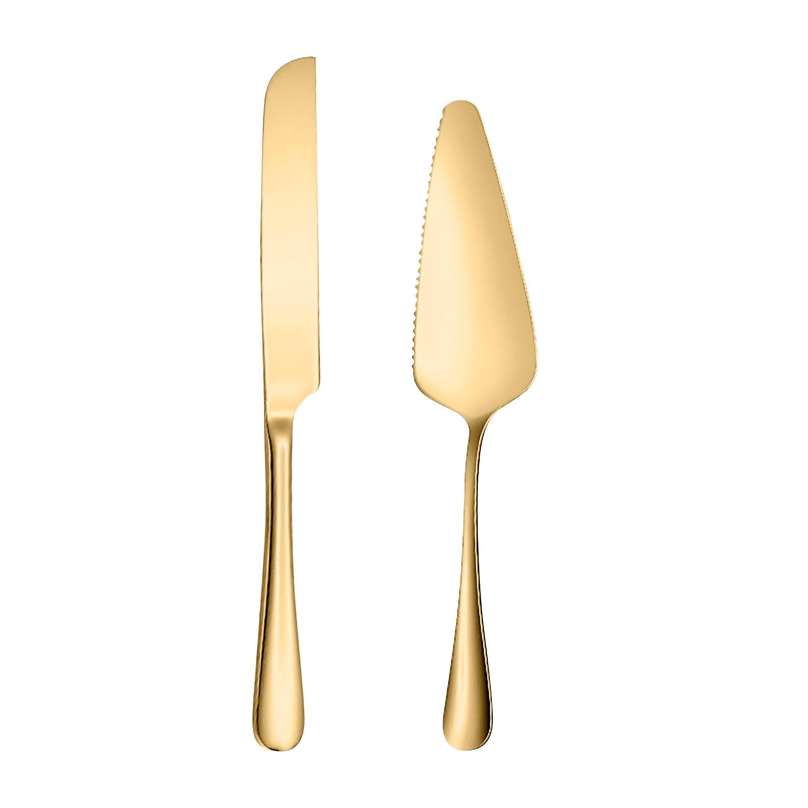 WNFJR Stainless Steel 2-Piece Cutlery Set with Cake Knife and Server ...