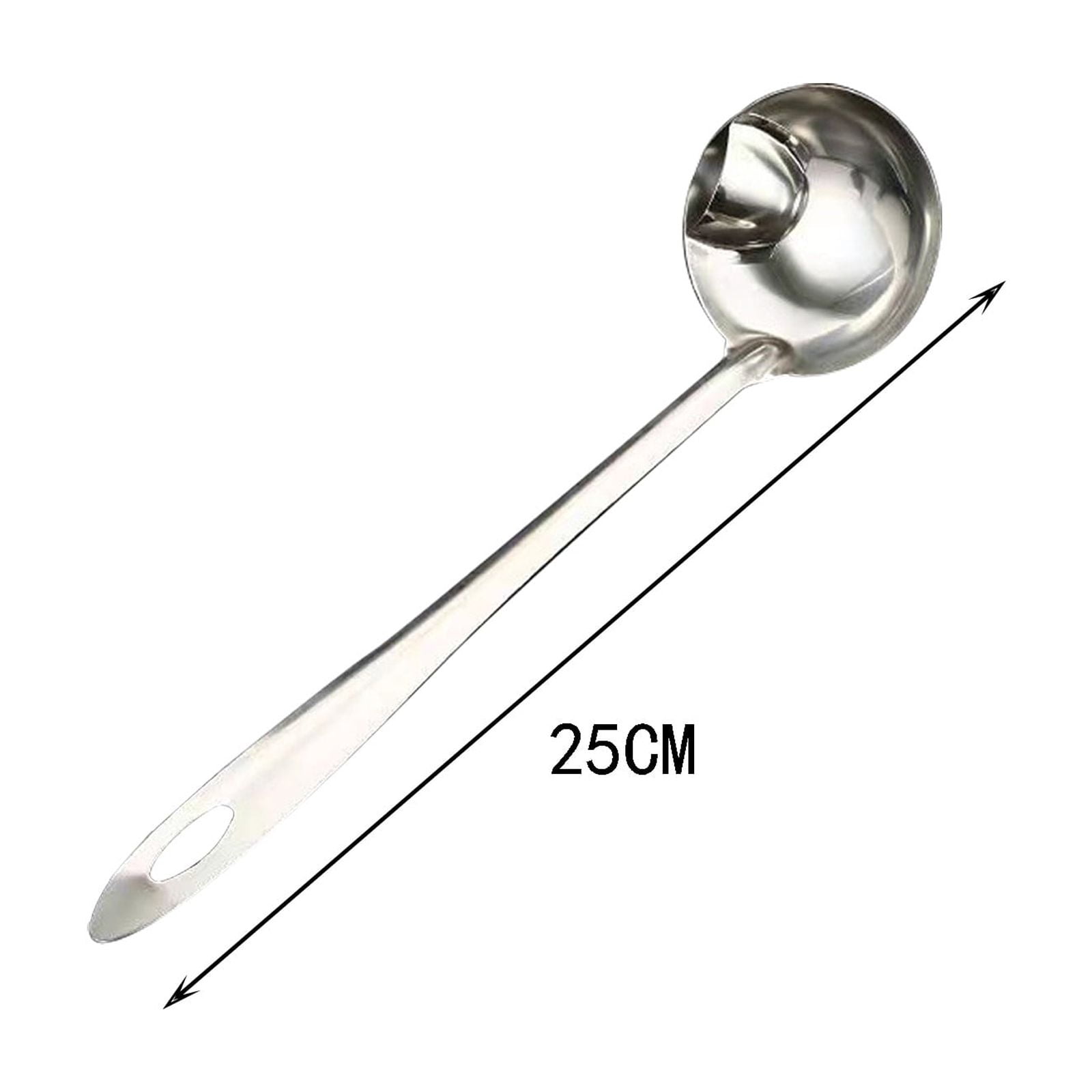 WNFJR Stainless Steel Canning Ladle Oil Soup Spoon With Pour Spout ...