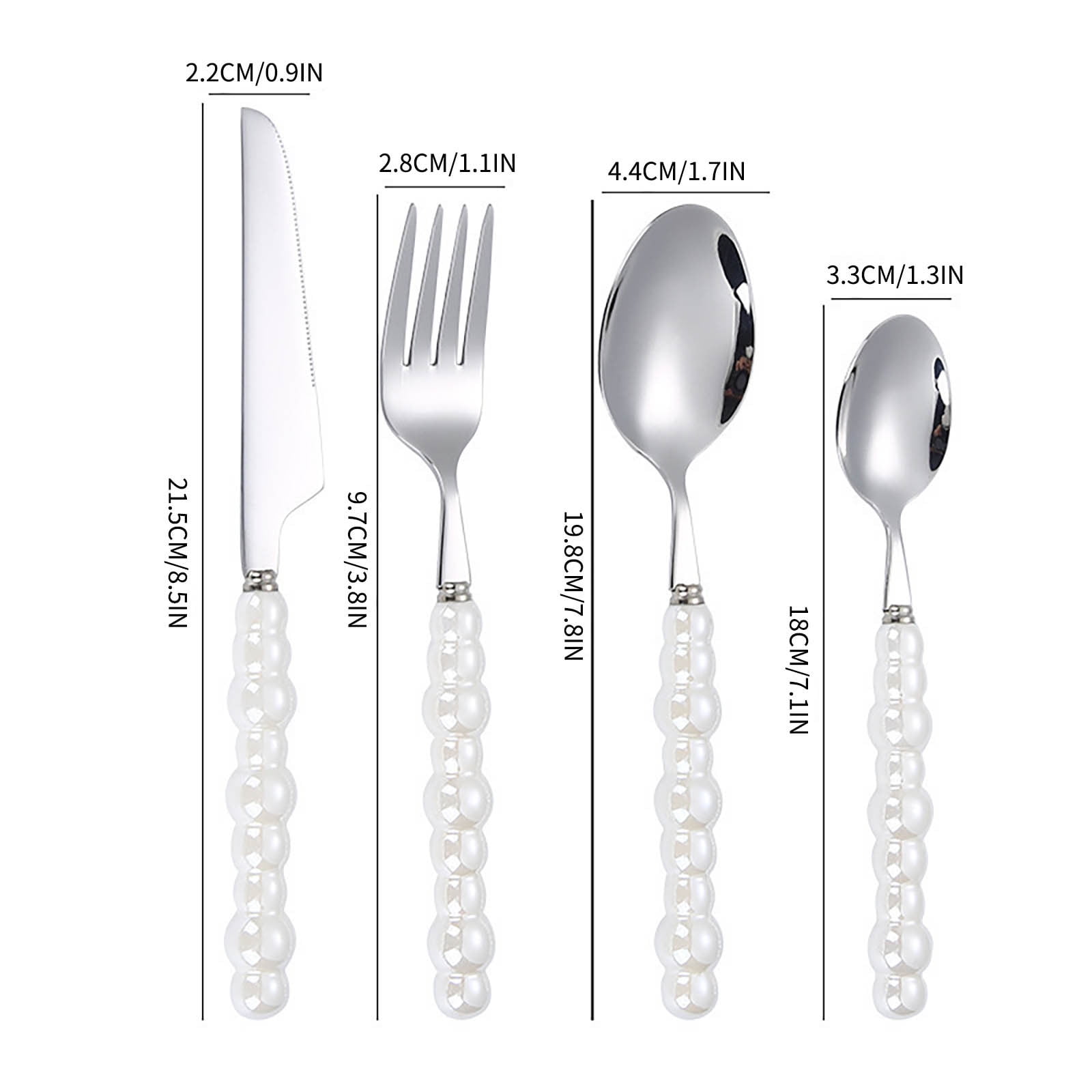 WNFJR Stainless Steel Tableware Set, Modern Design Cutlery, Handcrafted ...