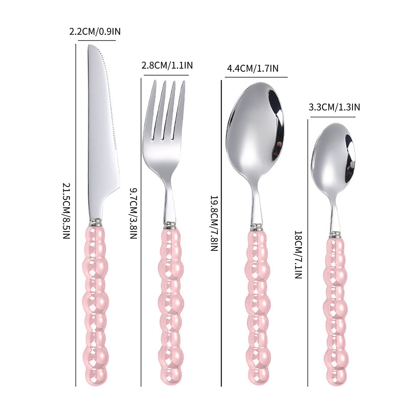 WNFJR Stainless Steel Tableware Set, Modern Design Cutlery, Handcrafted ...