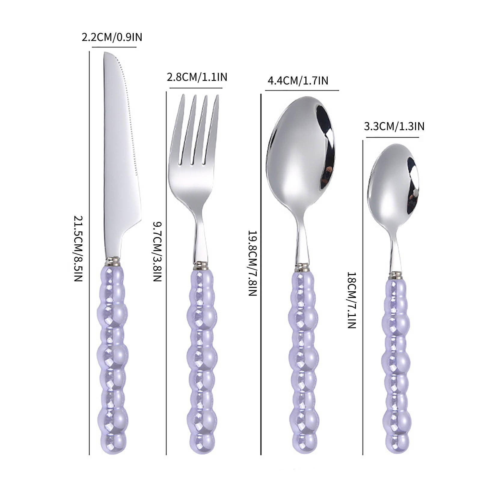 WNFJR Stainless Steel Tableware Set, Modern Design Cutlery, Handcrafted ...