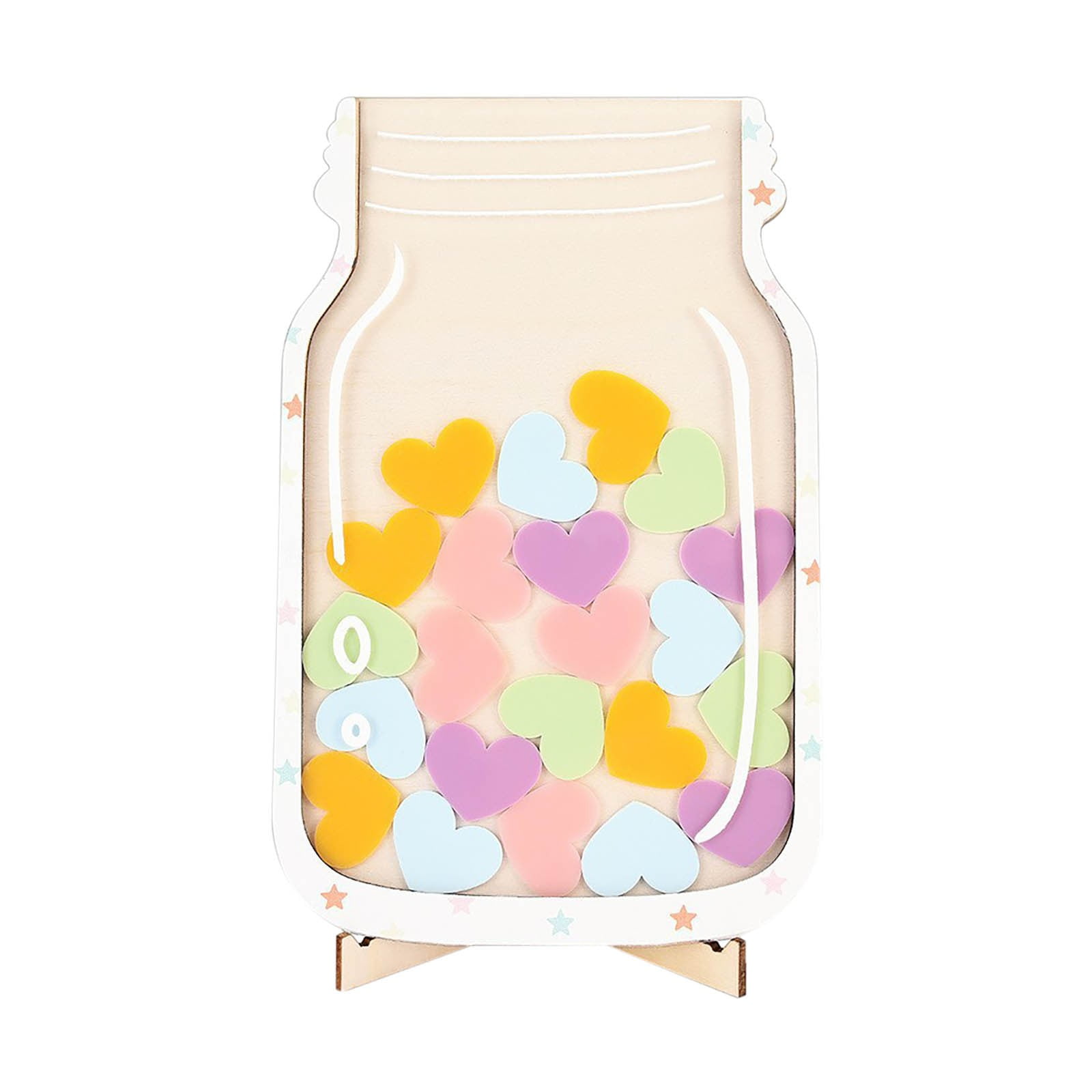 WNFJR Star Studded Children's Prize Jar Token-Filled Classroom Reward ...