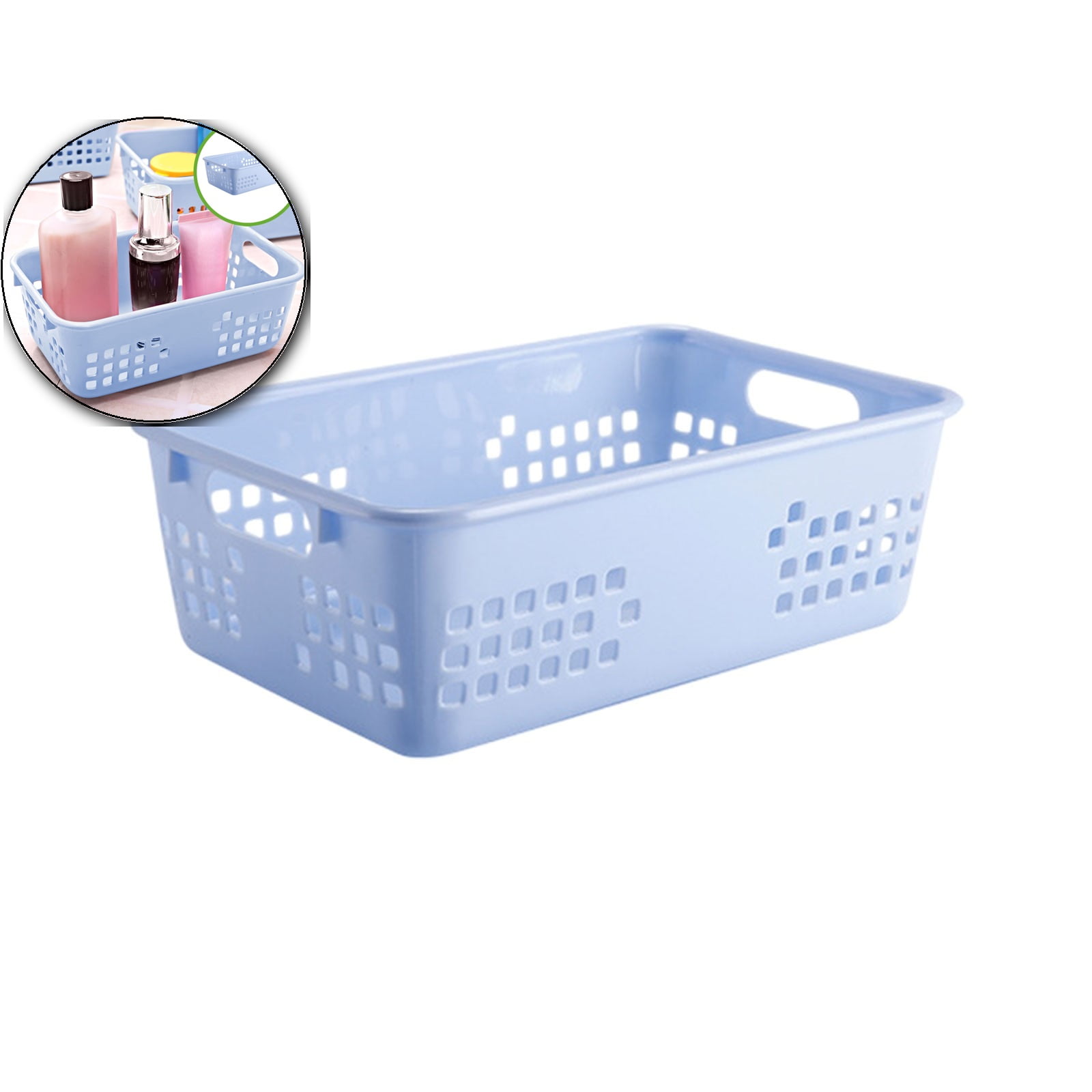 WNFJR Storage Baskets, Small Plastic Organizer Basket Bin, Plastic ...
