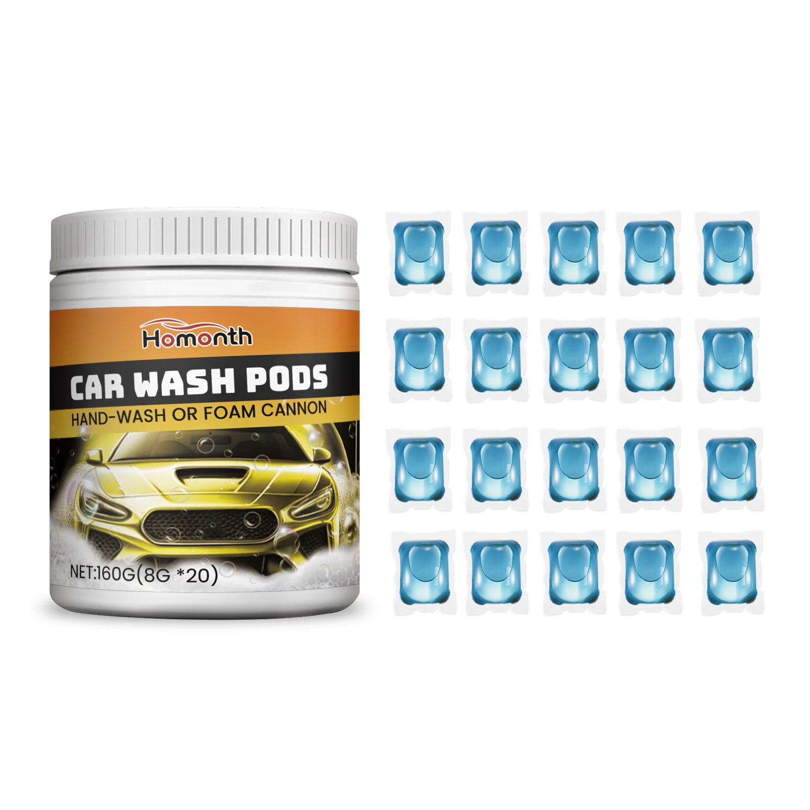 WNFJR Super Concentrated Car Wash Gel, Water-Saving Car Shampoo Pods ...