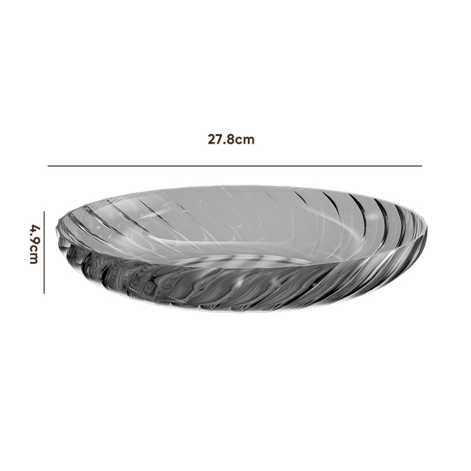 WNFJR Transparent Fruit Bowl - Living Room Snacks Serving Bowl - Glass ...