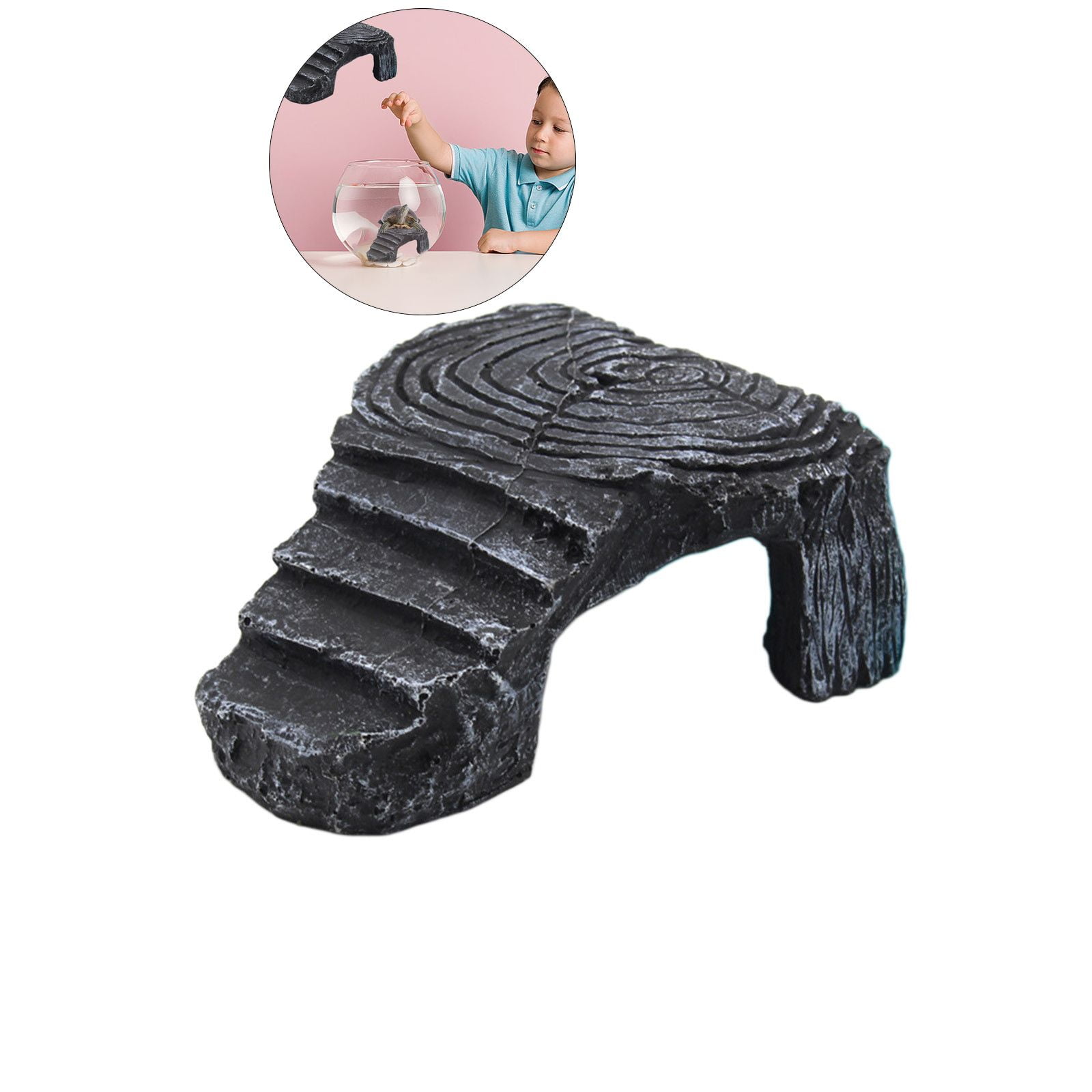 WNFJR Triangle Climbing Platform Resin Turtle Basking Platform,Tortoise ...