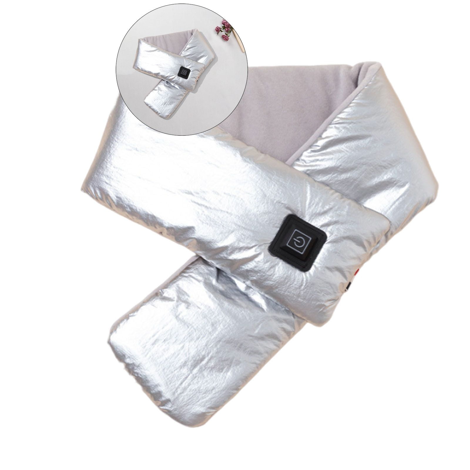 WNFJR USB Heated Scarf - Neck Heating Pad Wrap for Neck Pain Relief ...