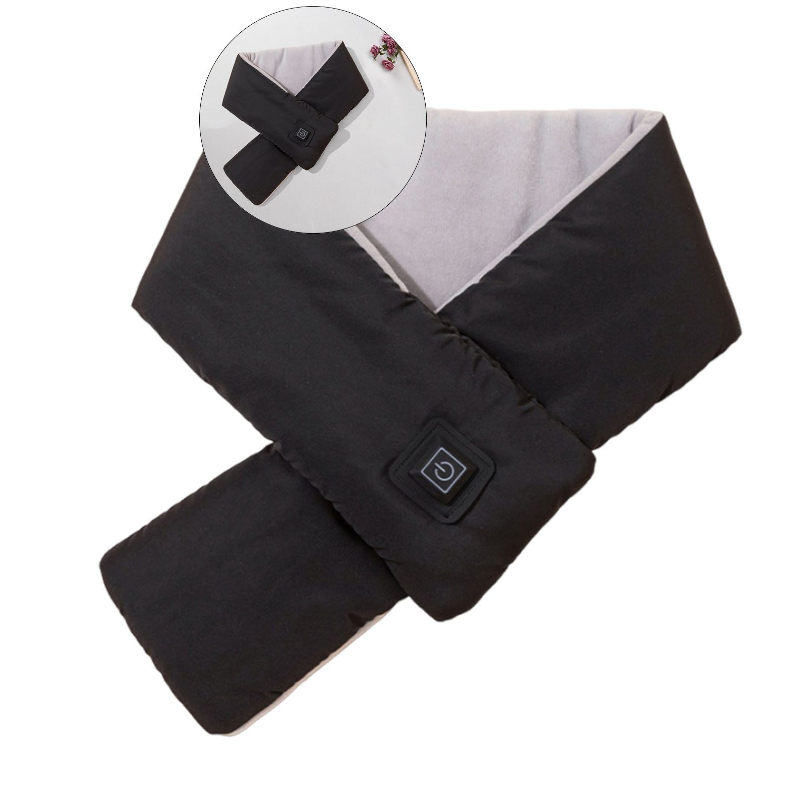 WNFJR USB Heated Scarf - Neck Heating Pad Wrap for Neck Pain Relief ...