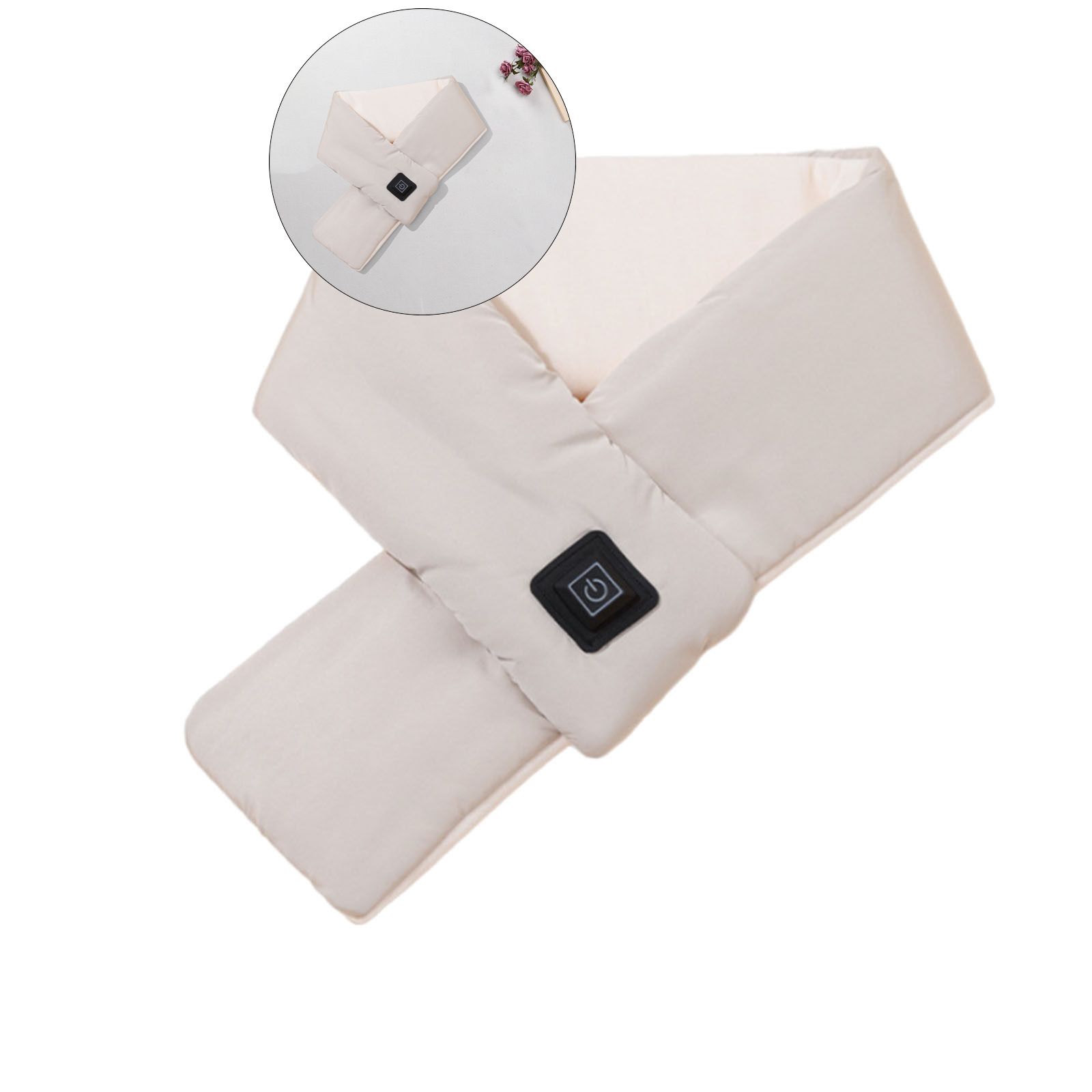 WNFJR USB Heated Scarf - Neck Heating Pad Wrap for Neck Pain Relief ...