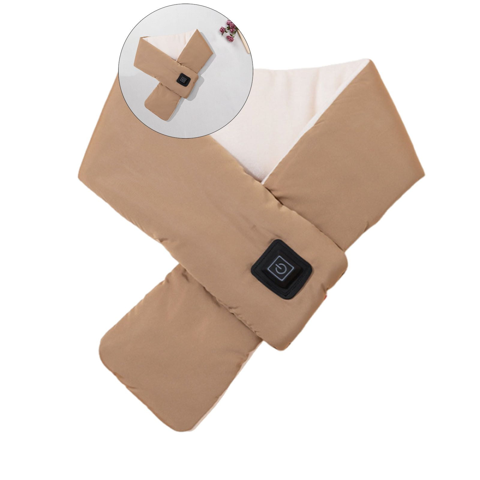 WNFJR USB Heated Scarf - Neck Heating Pad Wrap for Neck Pain Relief ...