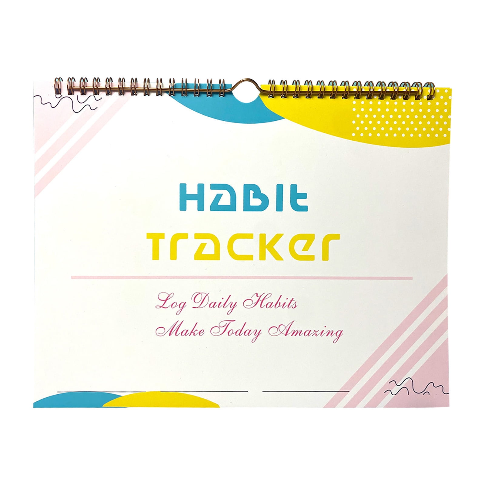 WNFJR Undated Self-Discipline Punch Card Planner, English Habit Tracker ...