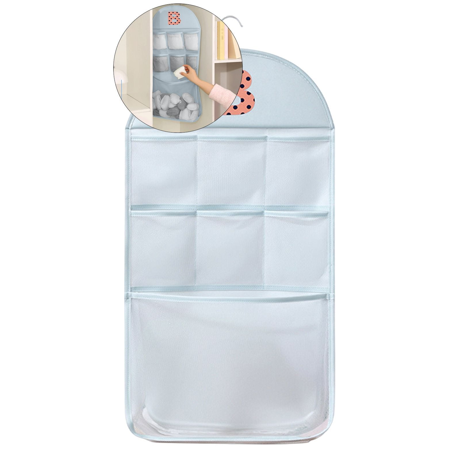 WNFJR Wall Storage Organizer - Large Capacity Closet Organizer, Space ...