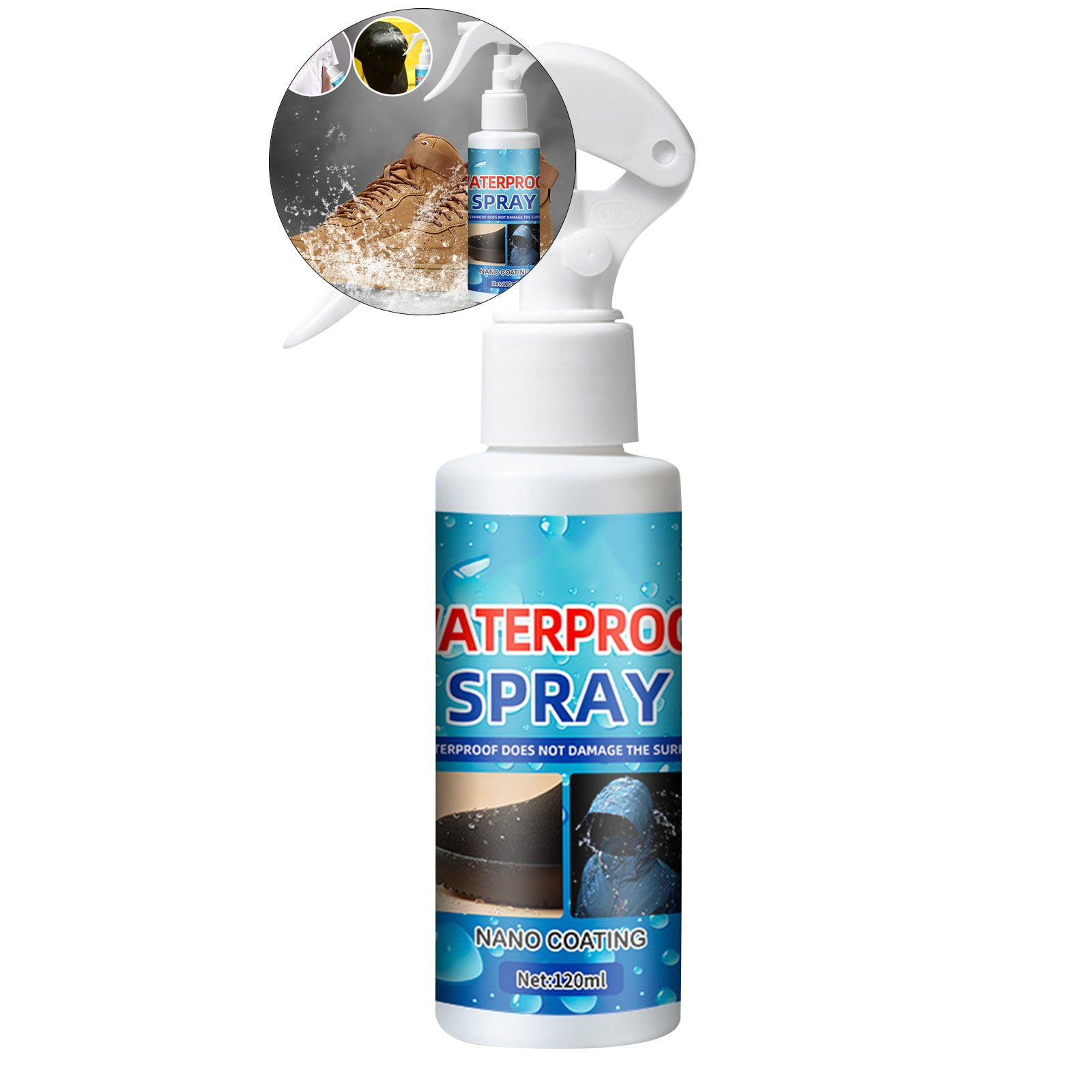 WNFJR Waterproof Spray for Clothes, Shoes - 120ml Advanced Formula ...