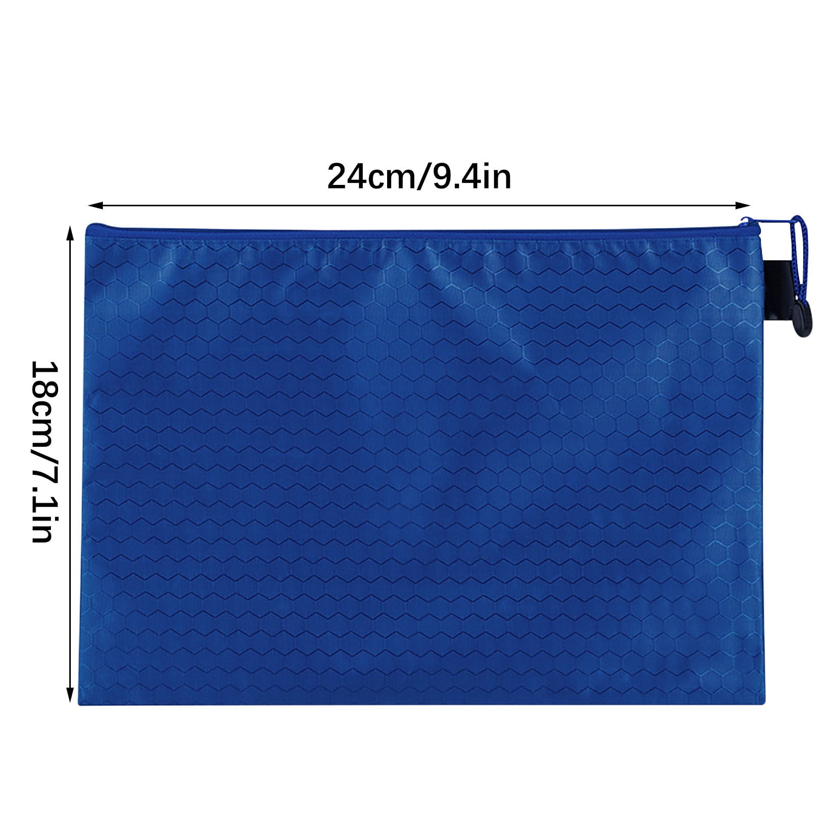 WNFJR Waterproof Zipper File Bags, A4 Size Document Pocket Storage ...
