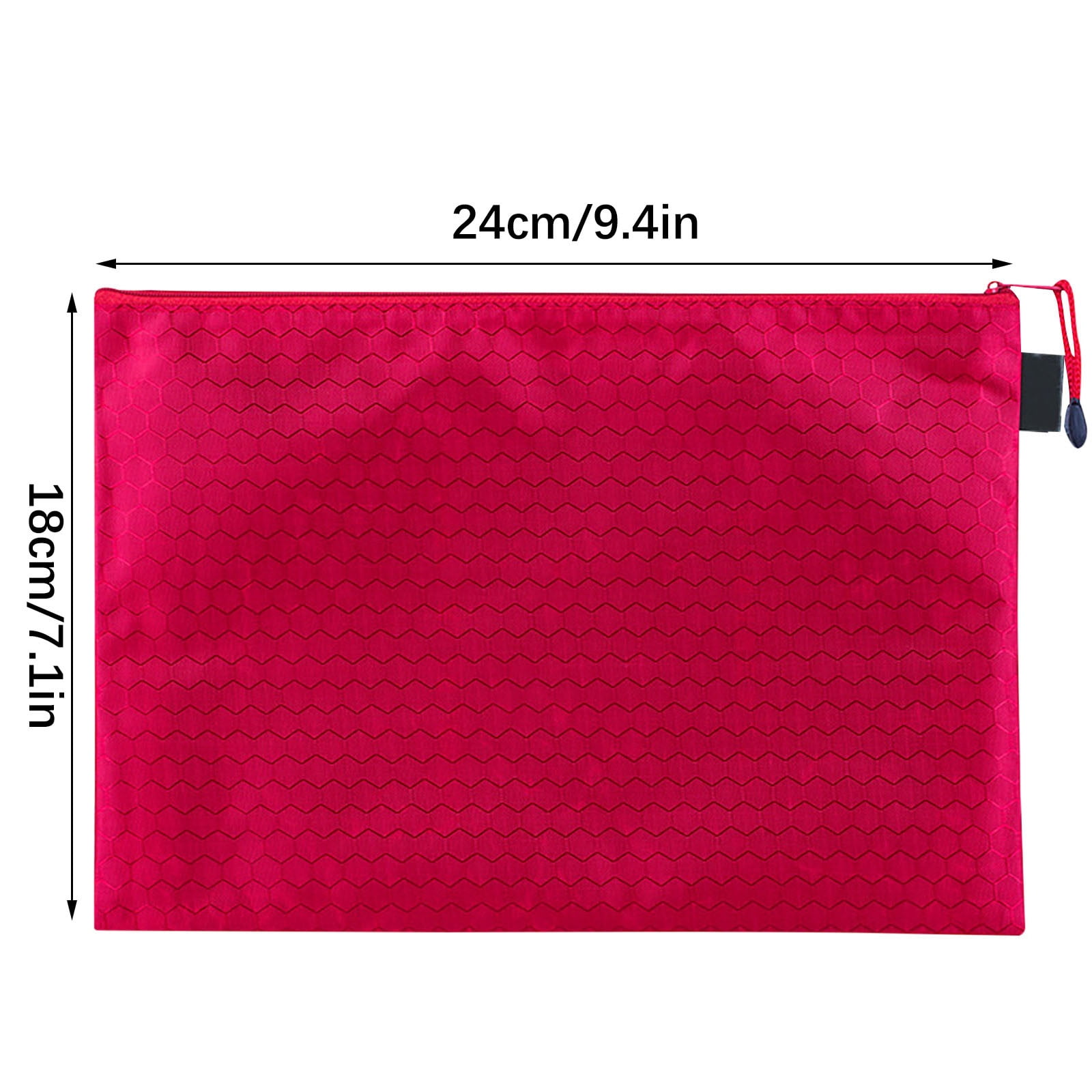 WNFJR Waterproof Zipper File Bags, A4 Size Document Pocket Storage ...