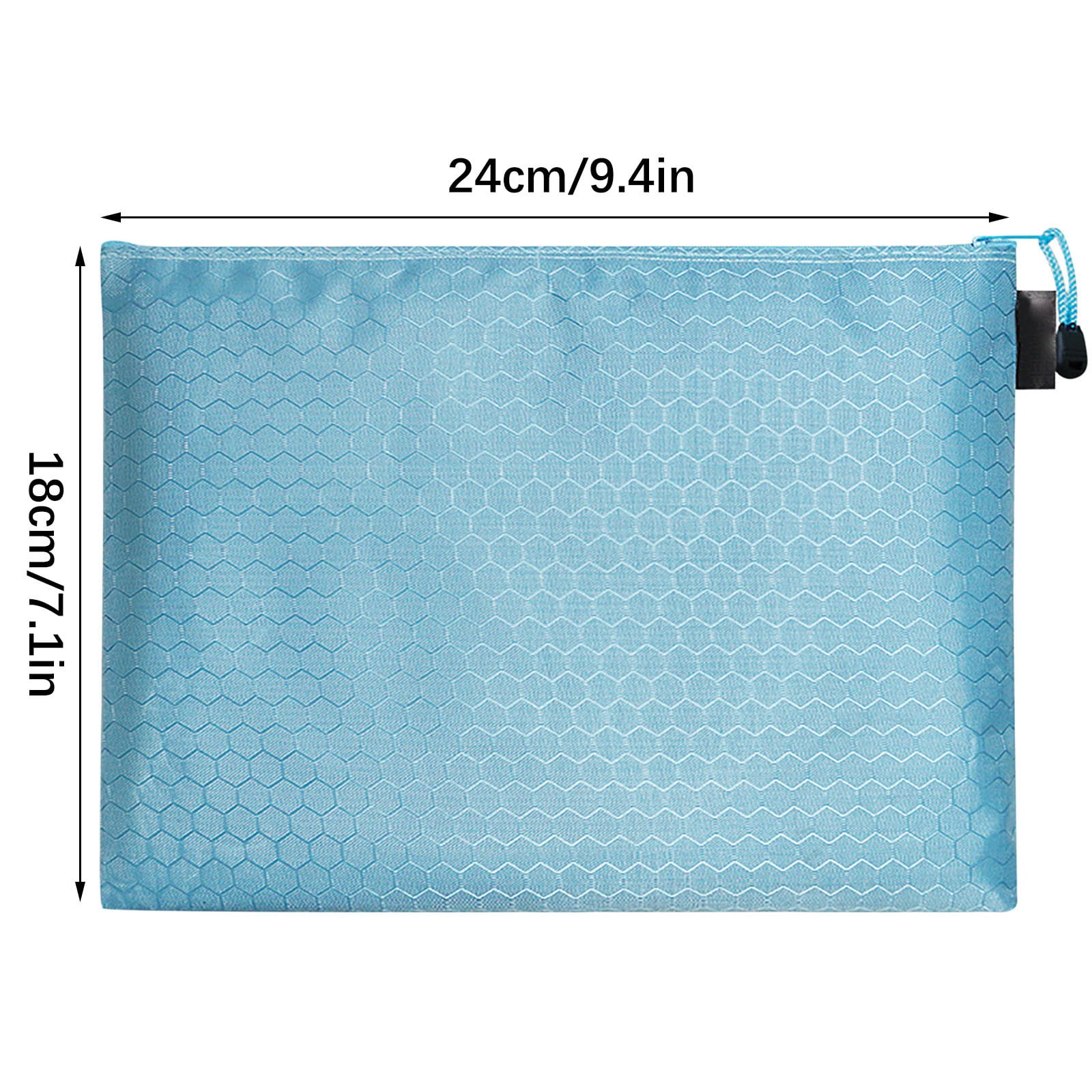 WNFJR Waterproof Zipper File Bags, A4 Size Document Pocket Storage ...