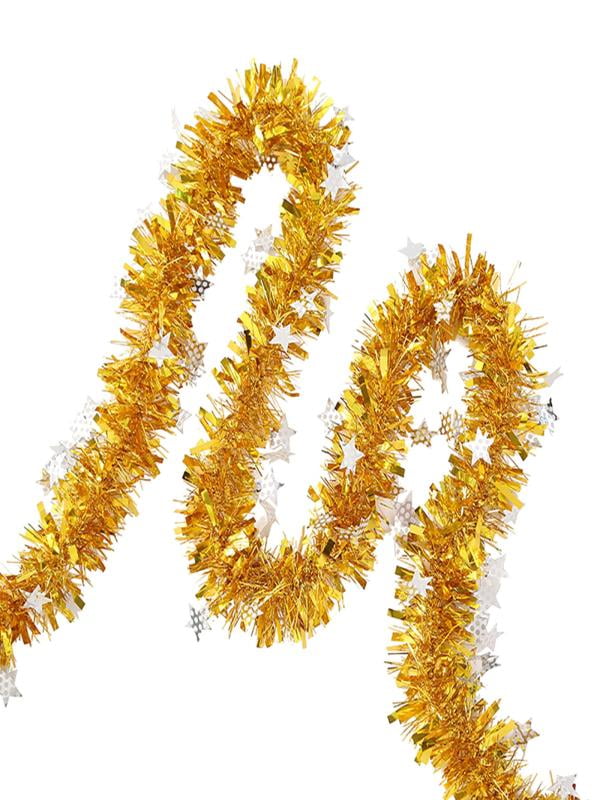 WNFJR Wedding Party Glitter Twist Tinsel Garland Decor Metallic Tinsel ...
