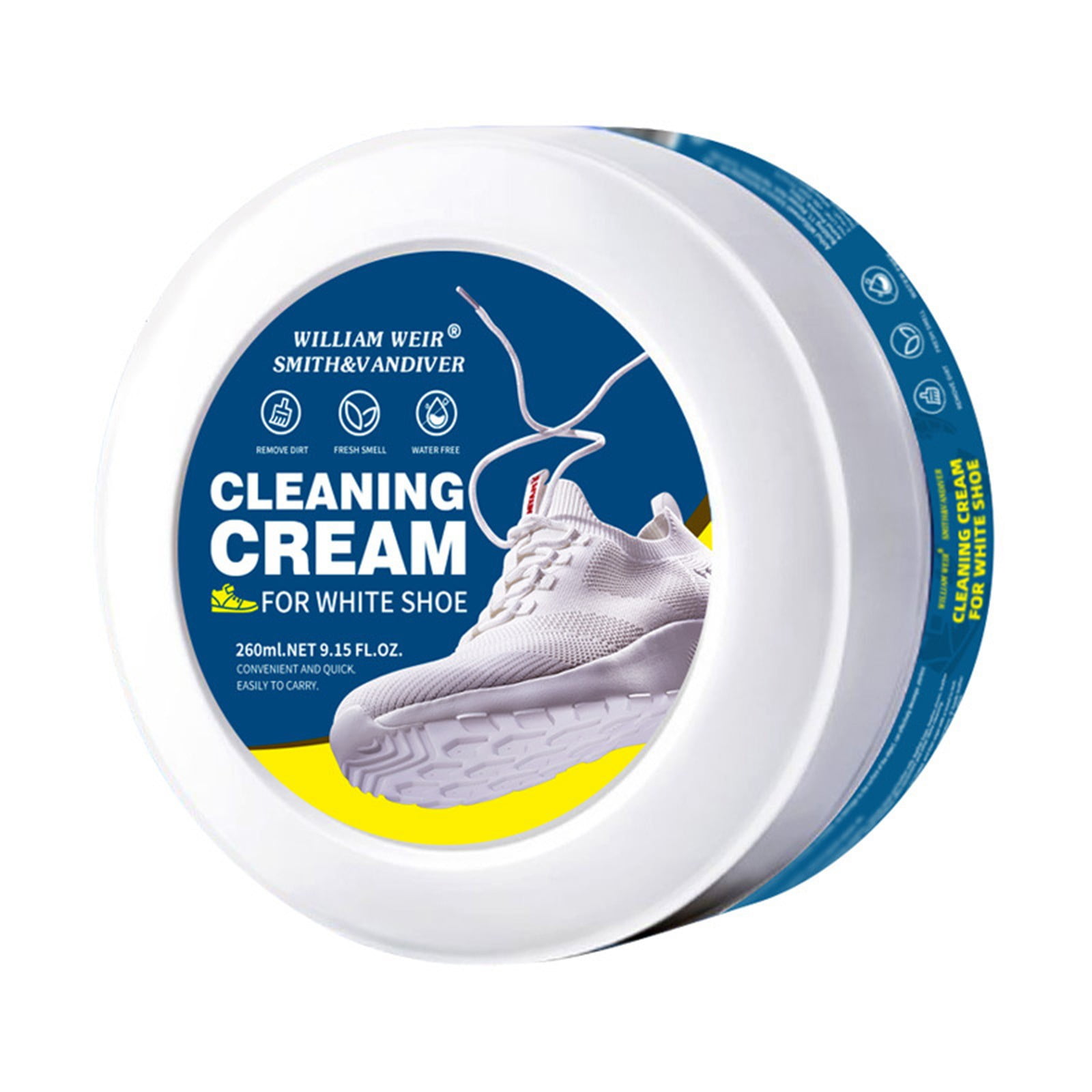 WNFJR White Shoe Cleansing Cream Waterless Stain Remover Balm Gentle ...