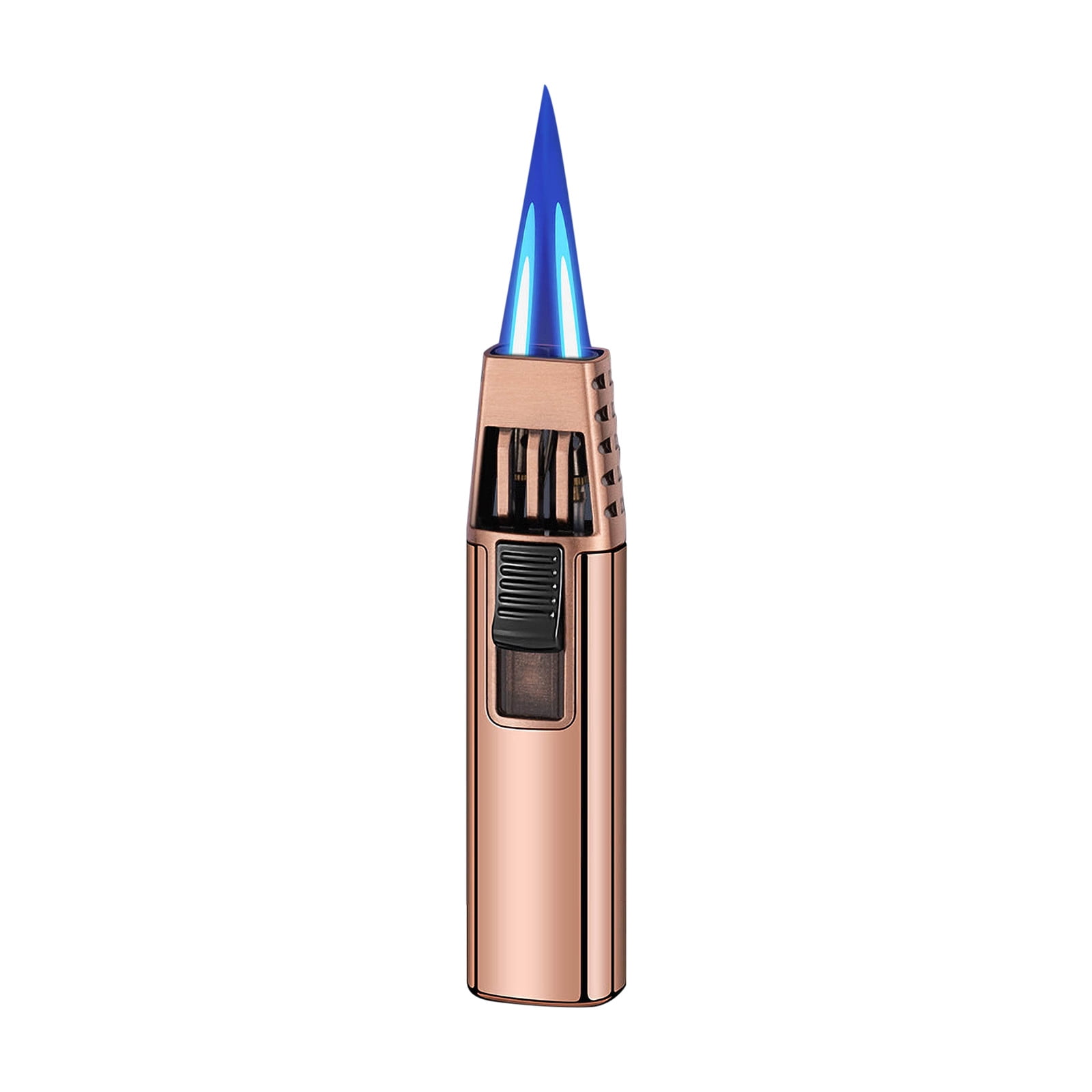 WNFJR Windproof Blue Flame Lighter - High Temperature Butane Torch with ...