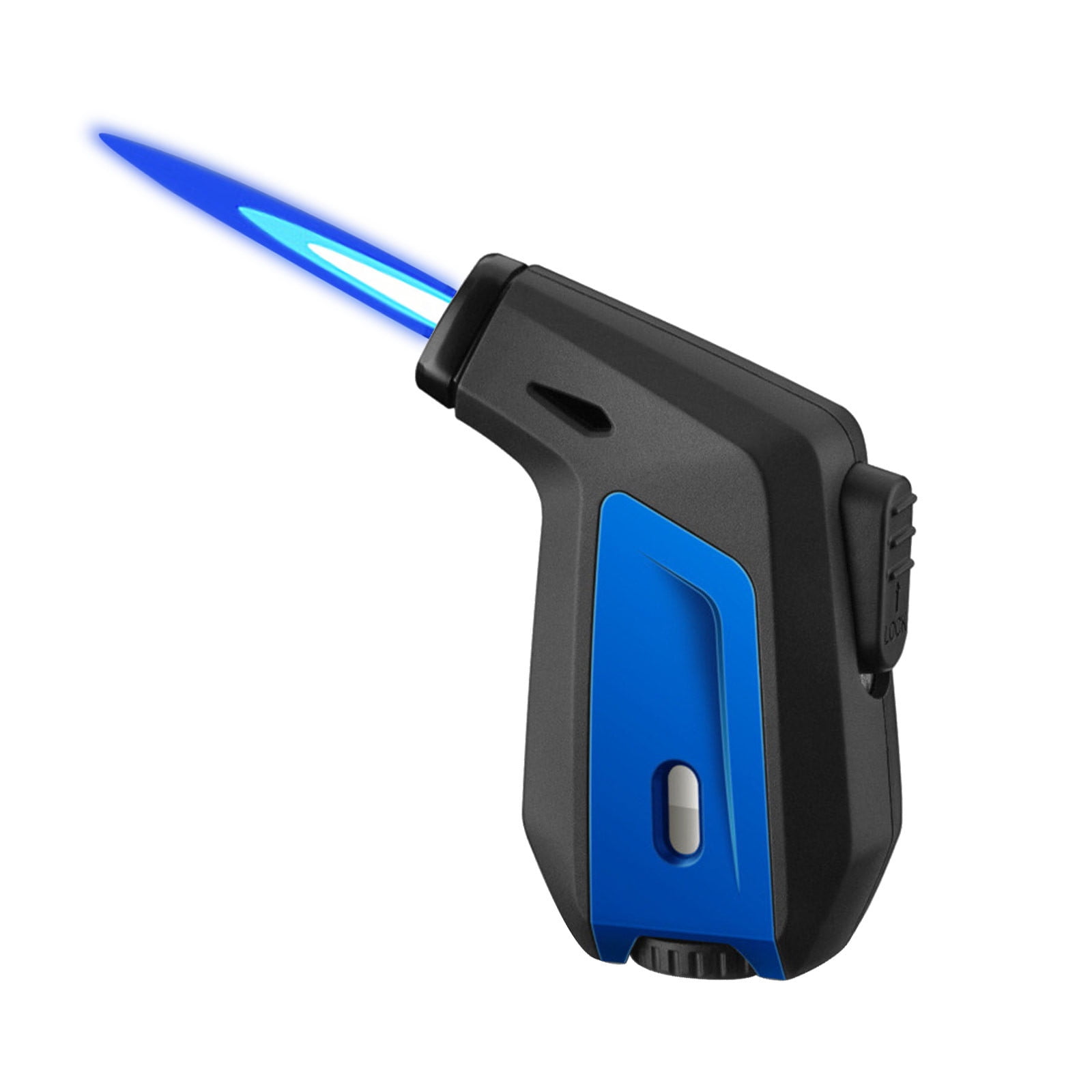 WNFJR Windproof Outdoor Lighter, Double Blue Flame Refillable Lighter ...