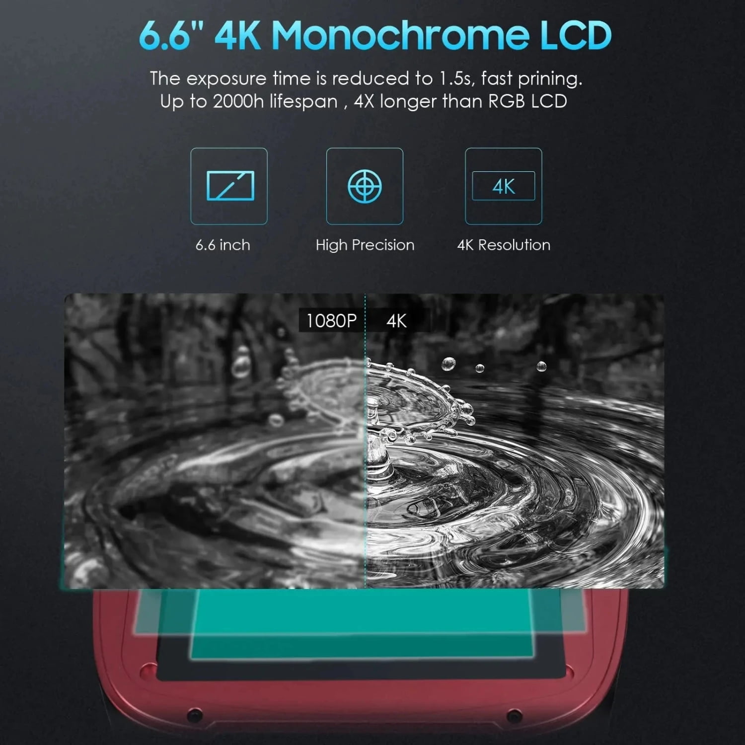 WNGMJN ELEGOO 6.6 Inches 4K Ultra Monochrome LCD with an HD Resolution ... WNGMJN ELEGOO 6.6 Inches 4K Ultra Monochrome LCD with an HD Resolution ...