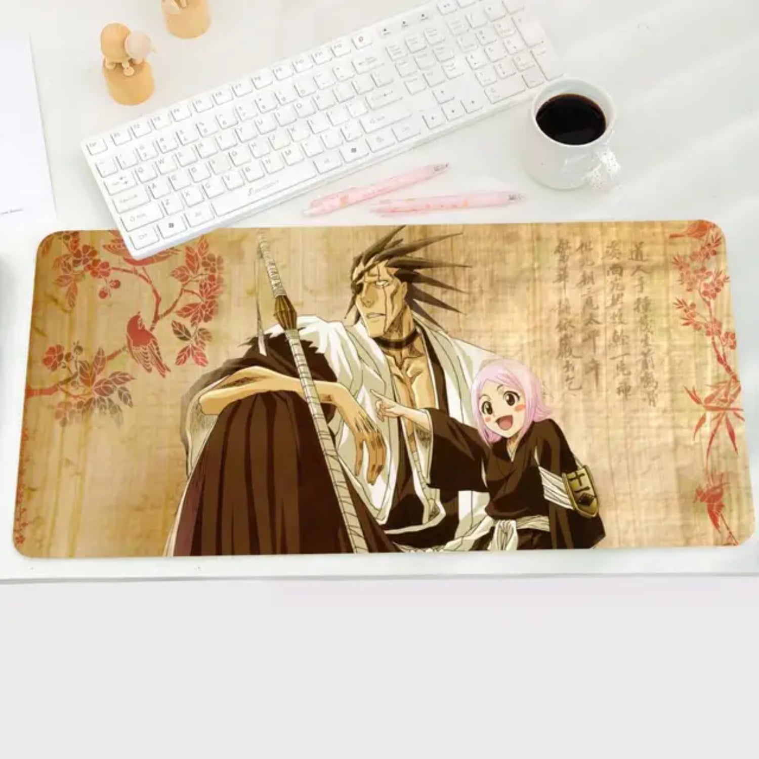 WNGPNG Bleach Kenpachi Zaraki Big Mouse Pad Large Anime Desk Mat Luxury ...