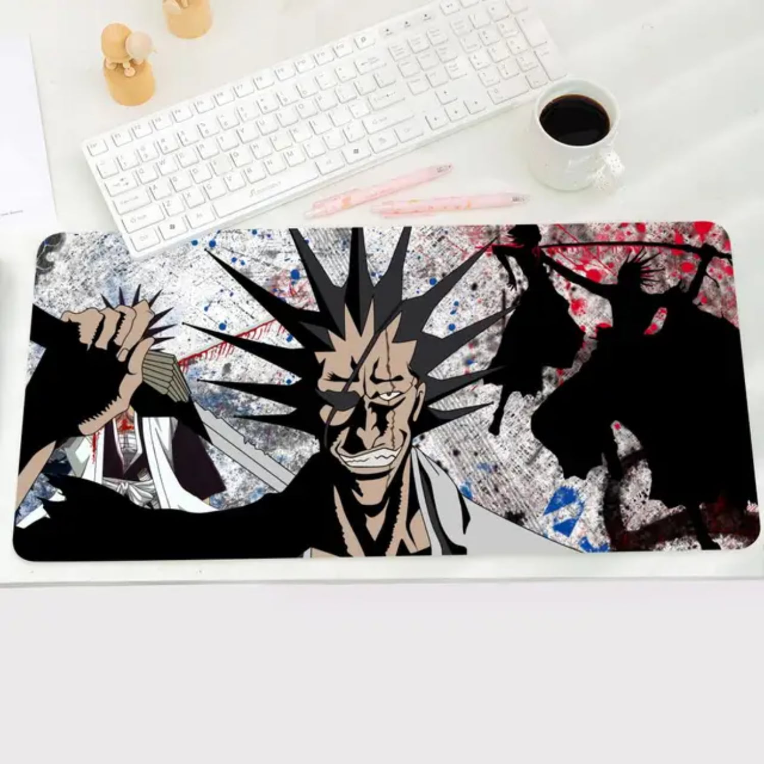 WNGPNG Bleach Kenpachi Zaraki Big Mouse Pad Large Anime Desk Mat Luxury ...
