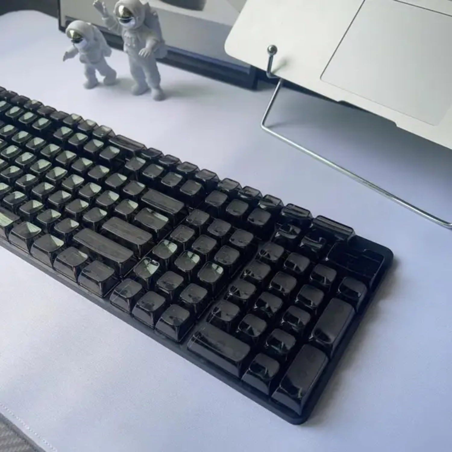 WNGPNG Crystal Transparent ISO Layout Keycaps 132 Keys CBSA Profile ...