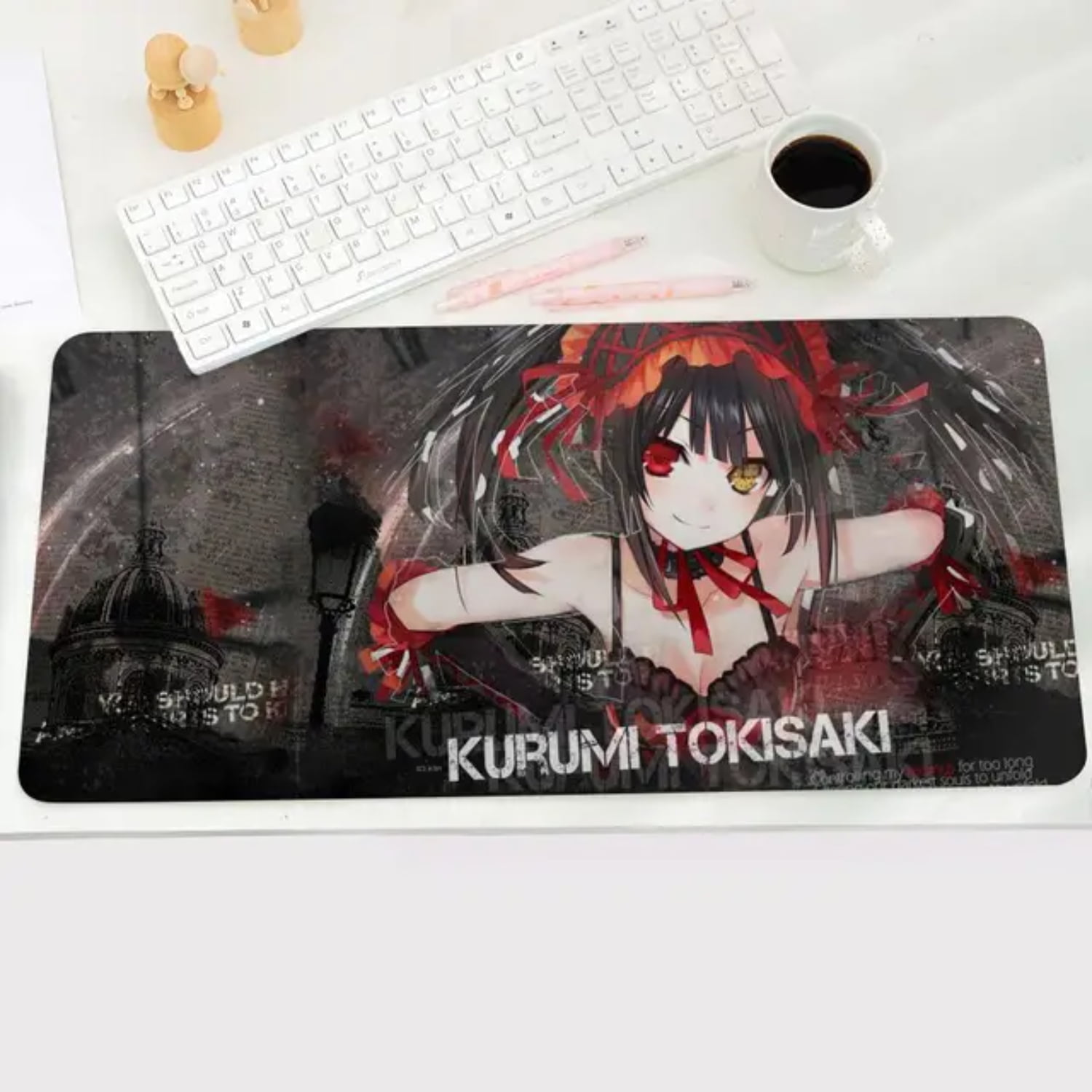 WNGPNG Date A Live Kurumi Tokisaki Mouse Pad Large Anime Desk Mat ...