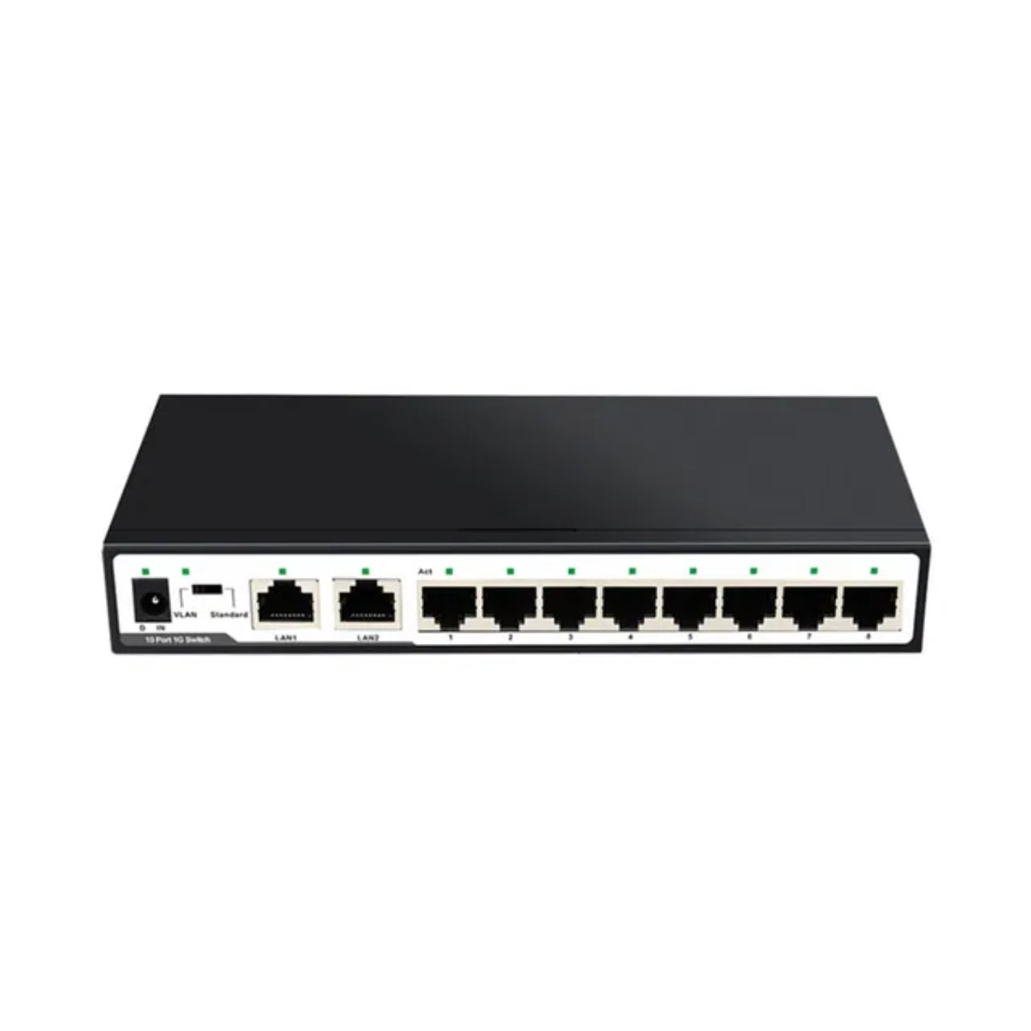 WNGPNG Internet Splitter 10-Ports Gigabit Switch RJ45 Ethernet Network ...