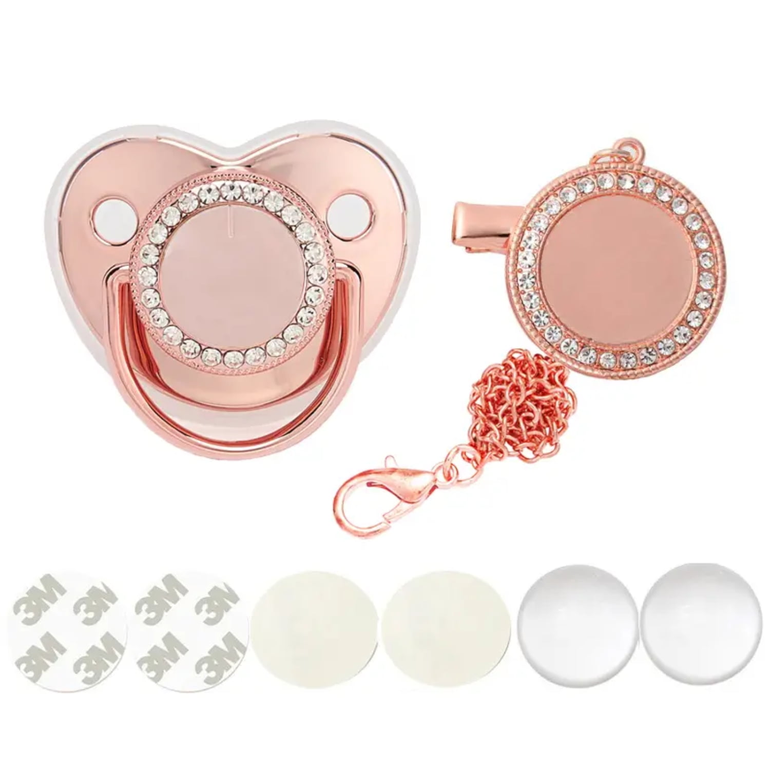 WNGSHA Luxurious Golden Bling Baby Pacifier - High-end Essential ...