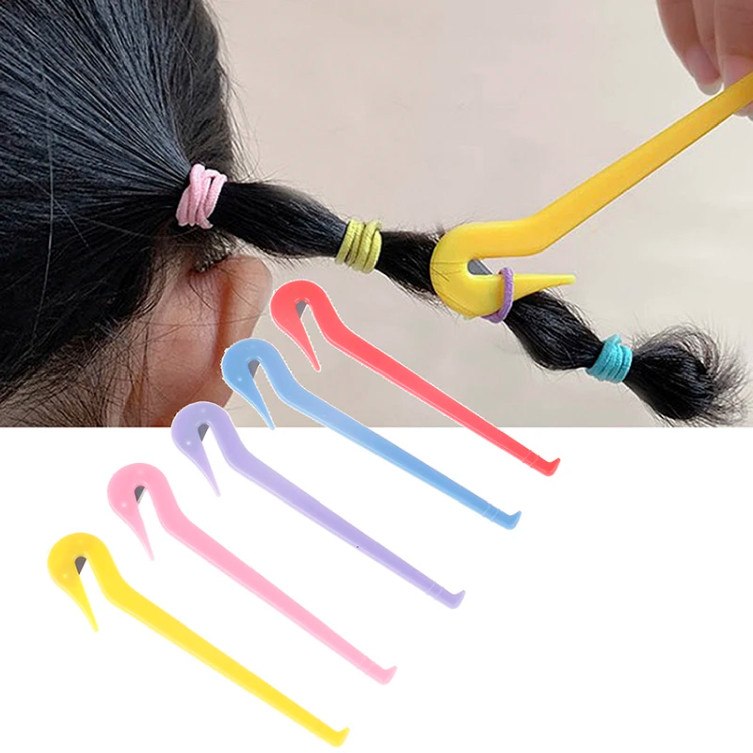 WNGSHA Perfect 5pcs Essential Rubber Hair Bands for Creative Girls ...