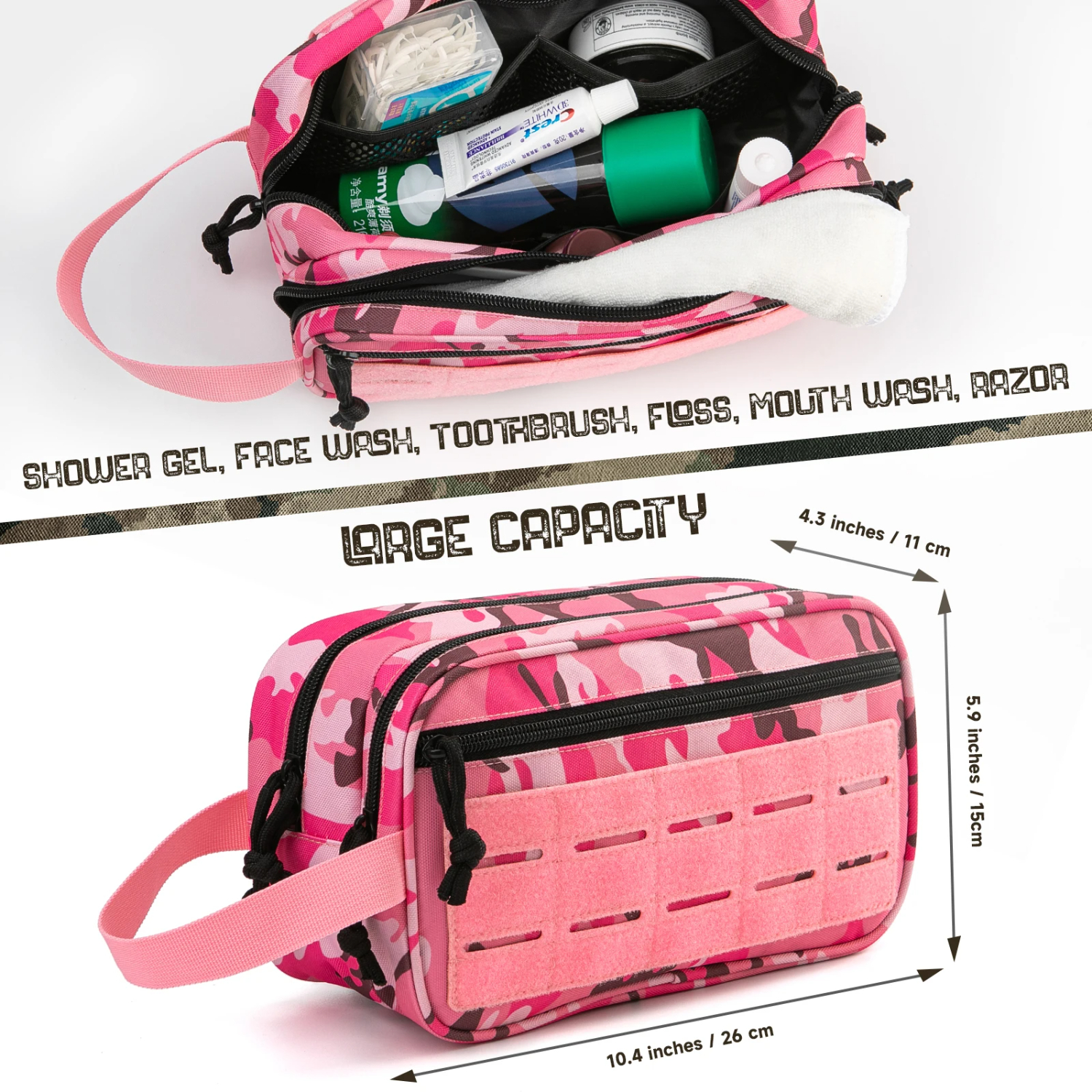 WNGSHA Tactical Women Hygiene EDC Tool Molle Pouches Small Dopp Kit ...