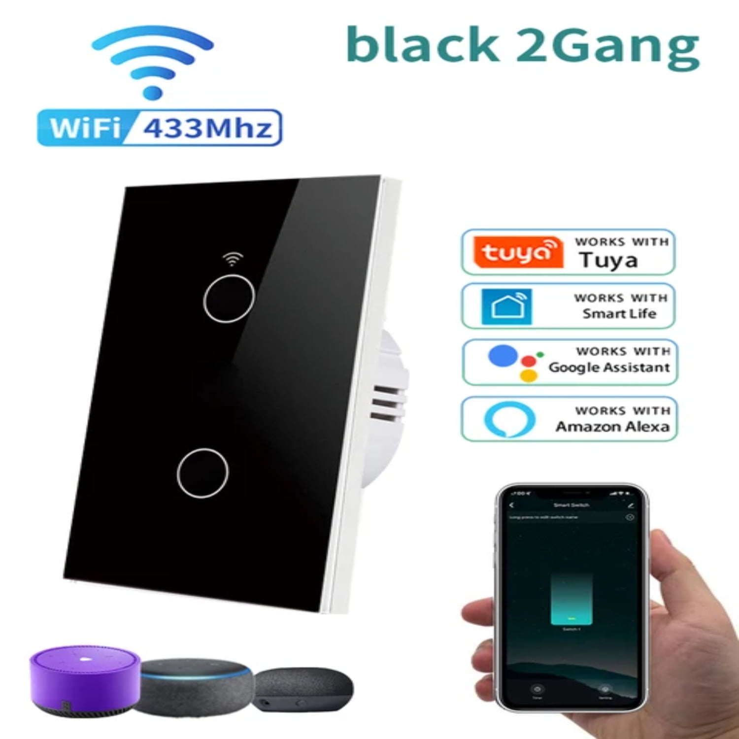 WNGSHA Upgrade your home automation with this amazing wireless smart switch compatible with ...