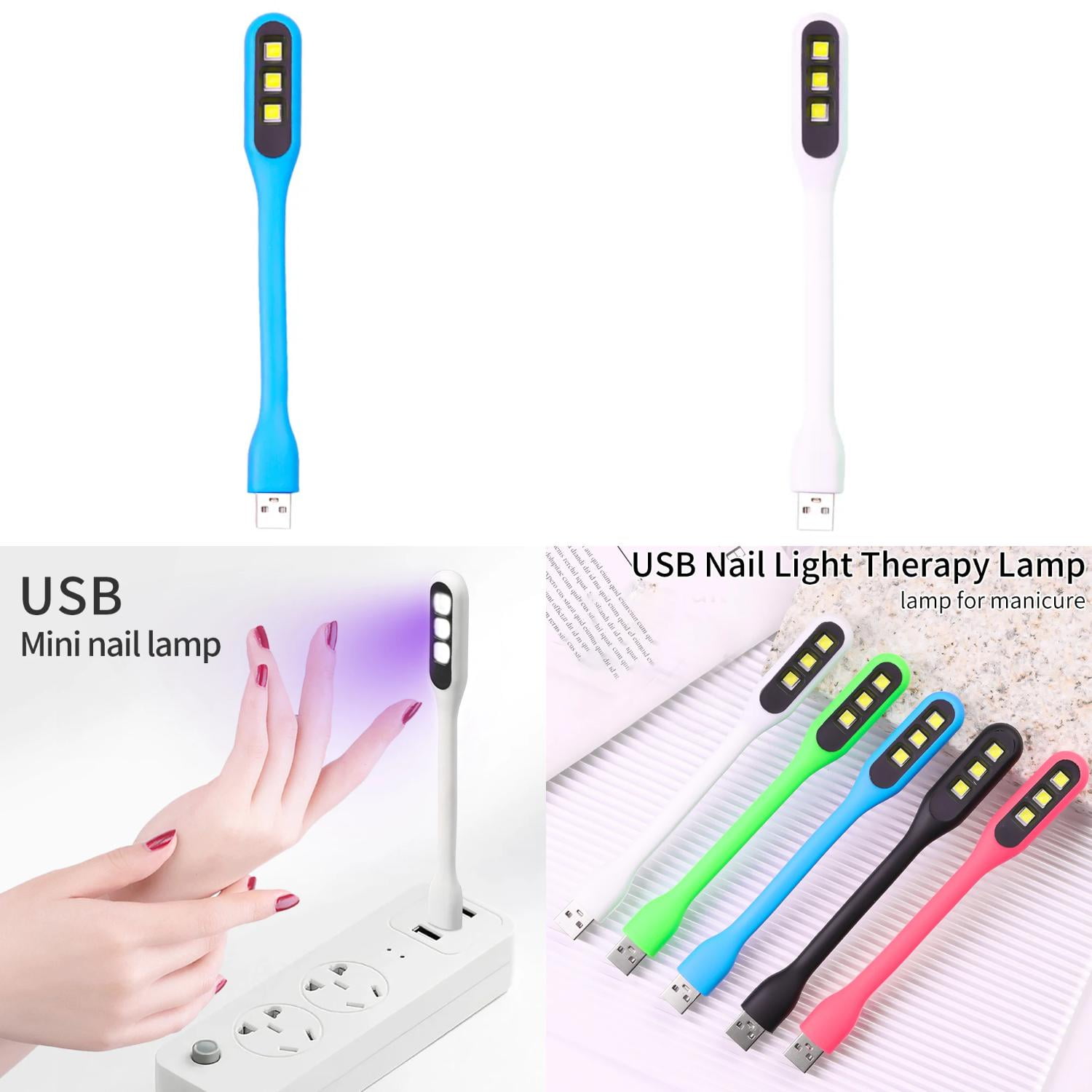 WNGXOXA Mini Foldable USB Nail Dryer LED Nail Drying Machine UV Gel ...