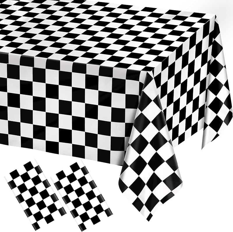 WNINK 2 Pack Red Gingham Tablecloth Rectangular Red and White Checkered ...
