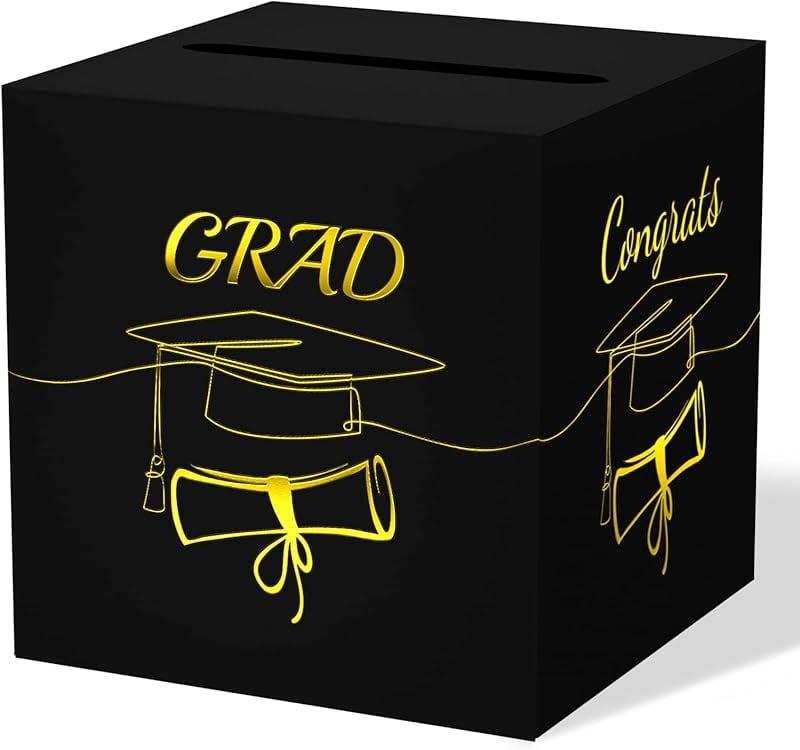 WNINK Graduation Card Box, 2025 Graduation Party Decorations, Foldable ...