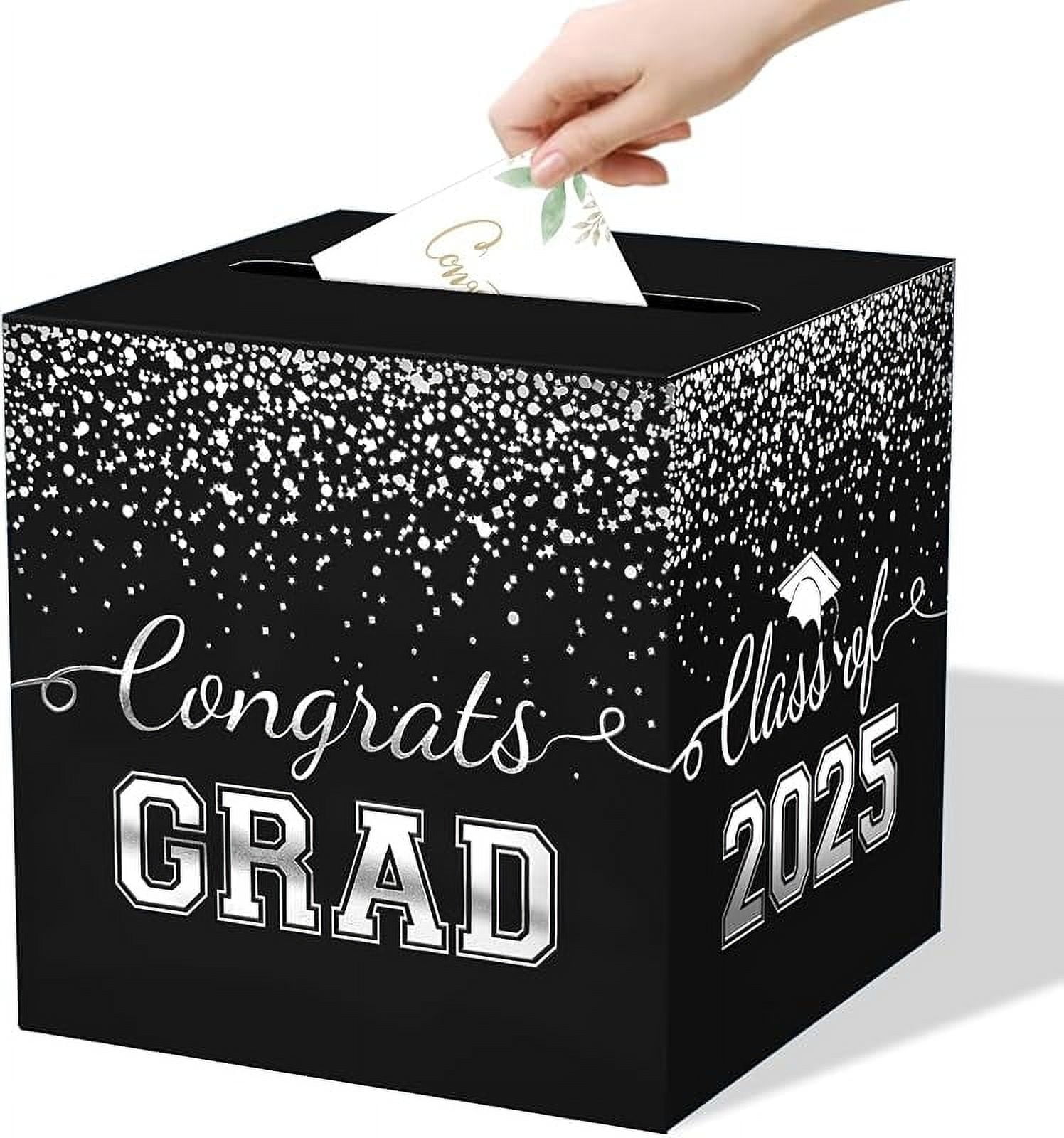 WNINK Graduation Card Box, 2025 Graduation Party Decorations, Foldable ...