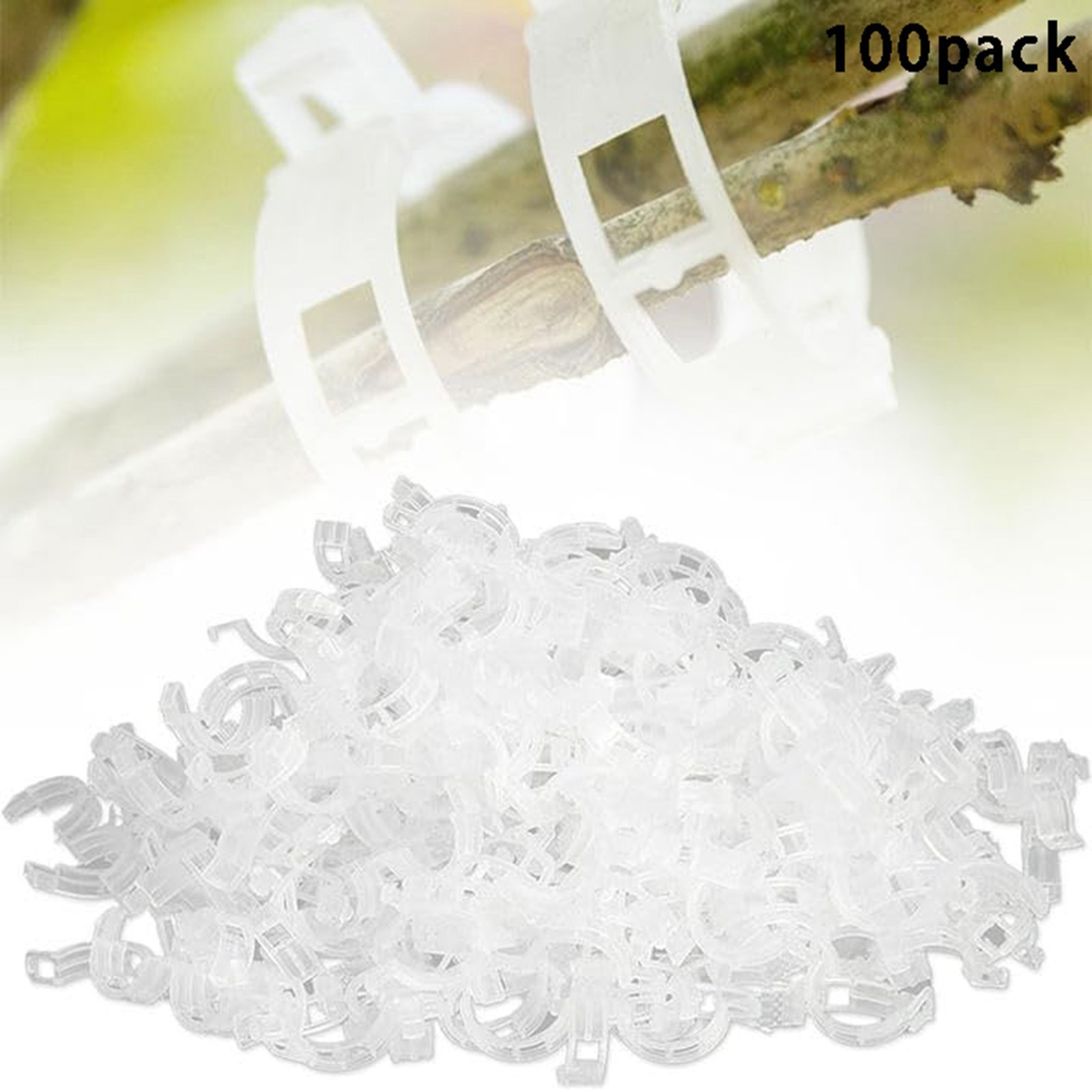 WNVMWI 100pcs Tomato Clips Secured Support Clips Small Fixing Clips For ...