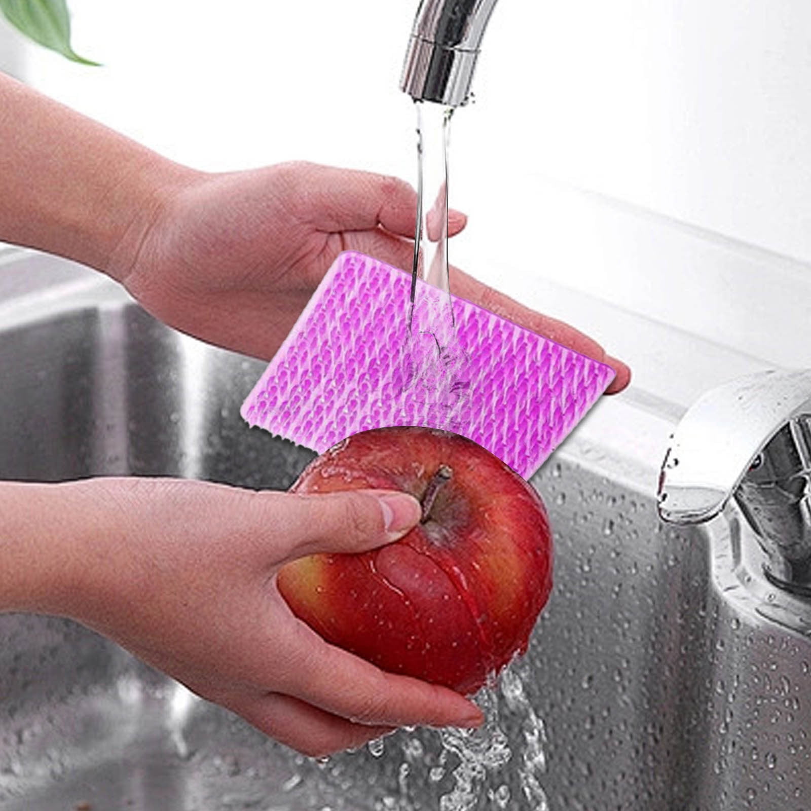 WNVMWI Cleaning Supplies Sponges Vegetable Scrubber Brush with Finger ...