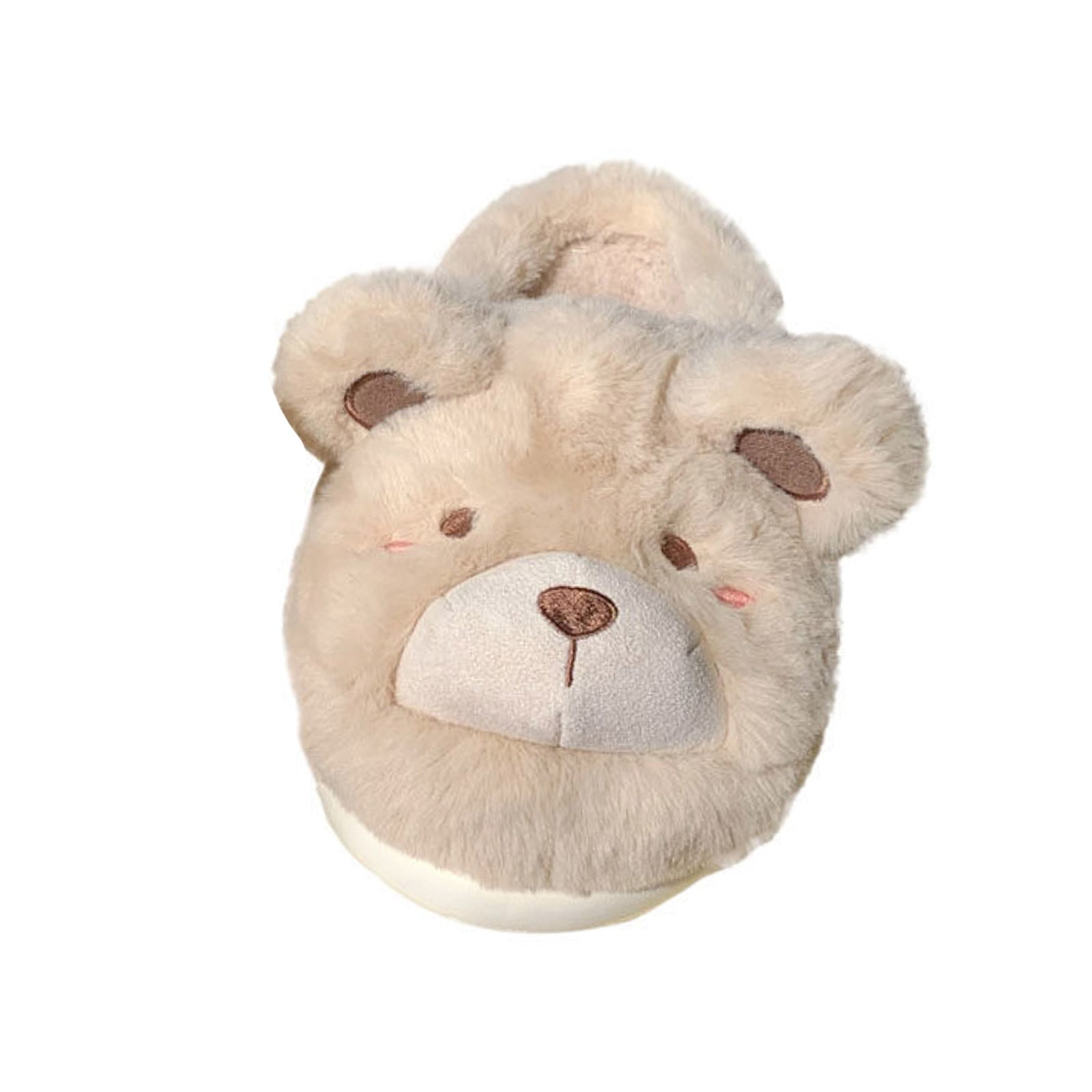 WNVMWI Fuzzy Slippers for Women Cute Animal Cartoon Plush Cotton Cozy ...