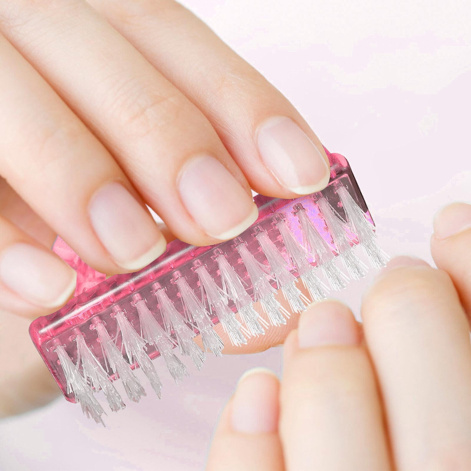 WNVMWI Handle Nail Brush Fingernail Scrubbing Cleaning Brushes Handle ...
