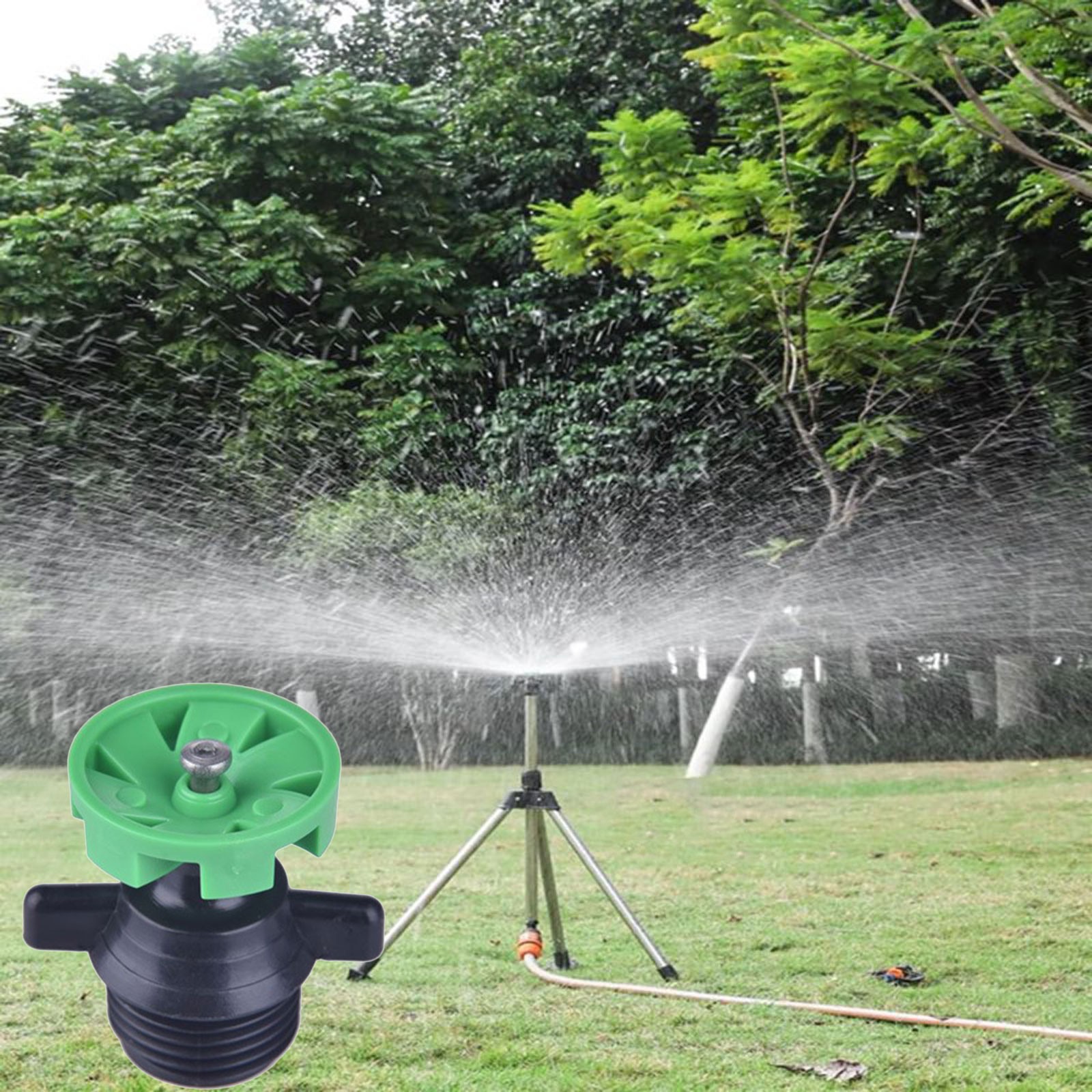 WNVMWI Irrigation Sprinkler Head The Outer Wire 4 Points Flywheel ...