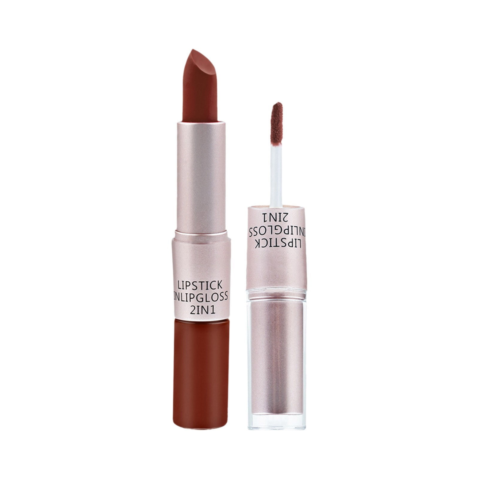 WNVMWI Lipsticks for Women Lip Gloss Lipstick 2 in 1 Long Lasting ...