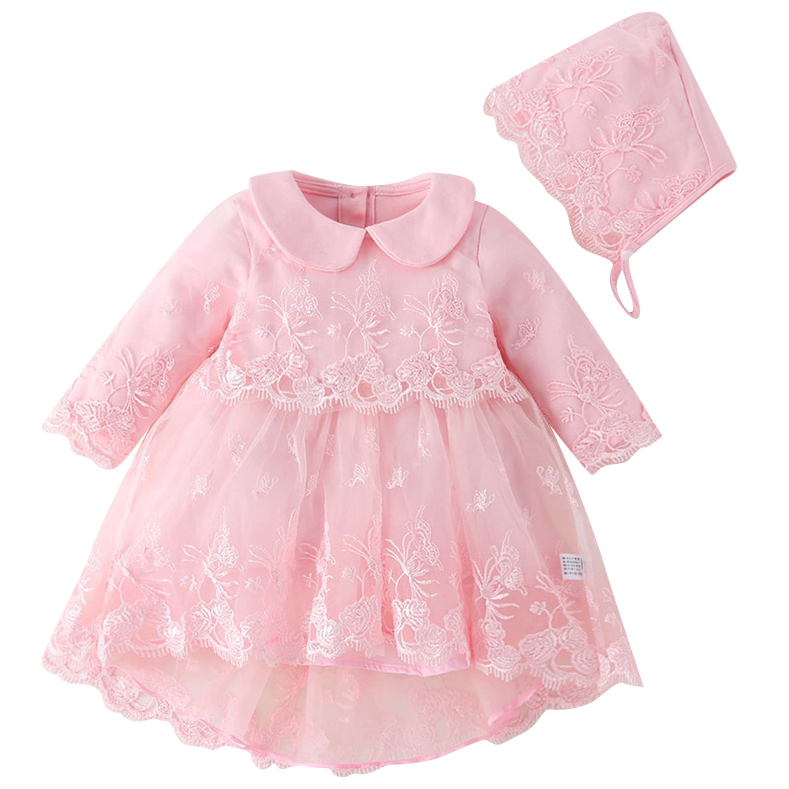 WNVMWI Little Girls Dresses Pink Baby Girls Dress Casual Dresses Girls ...